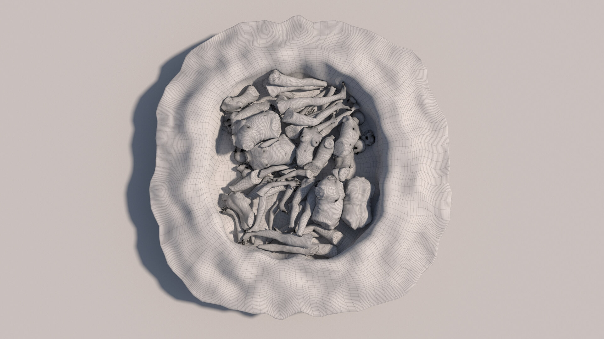 Small Common Pit Human Body Parts - 3D Model by kopofx