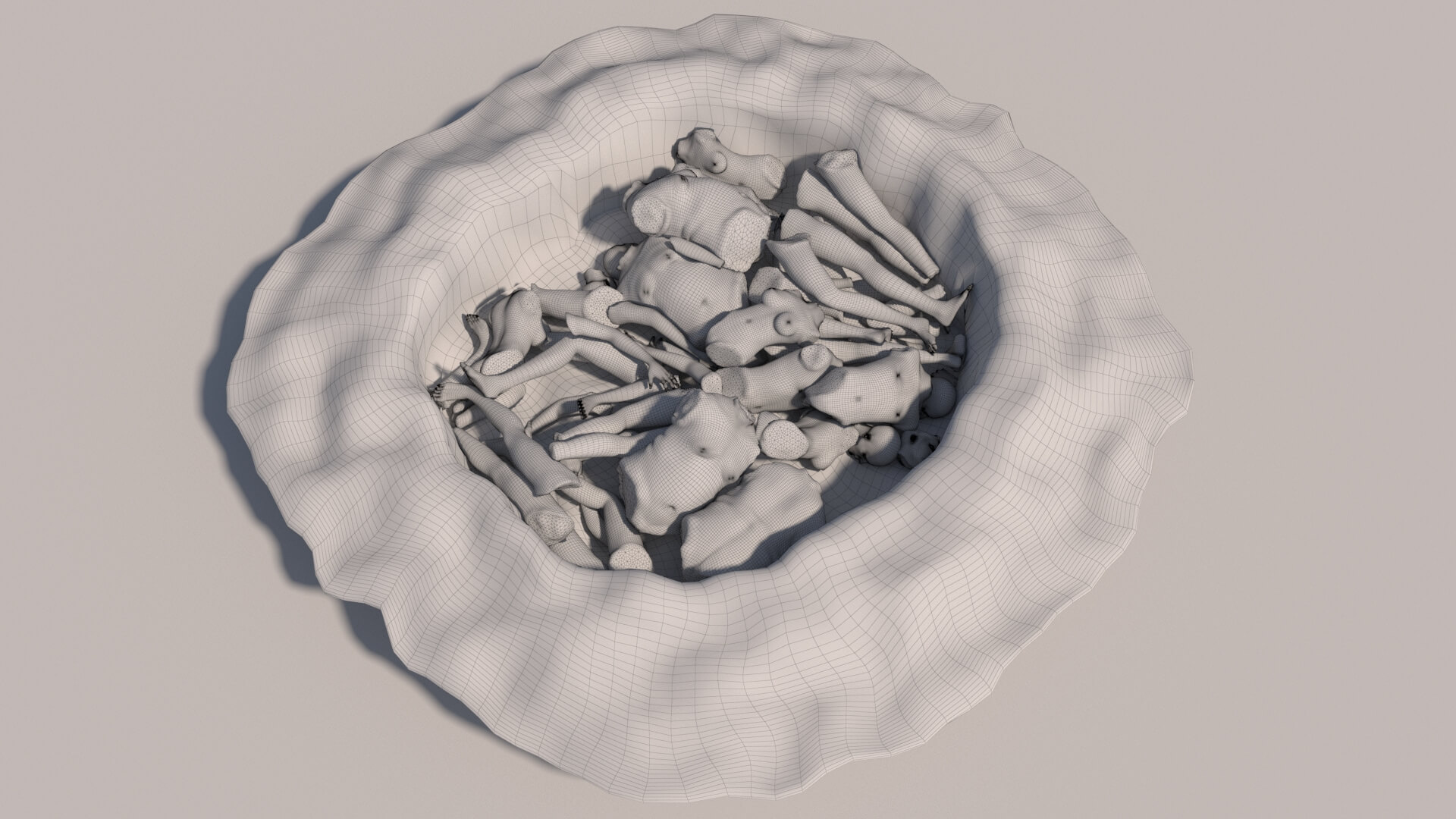 Small Common Pit Human Body Parts - 3D Model by kopofx