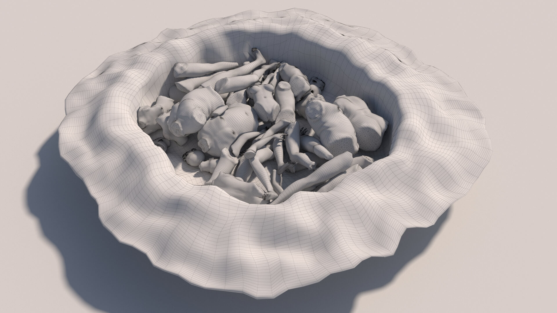 Small Common Pit Human Body Parts - 3D Model by kopofx