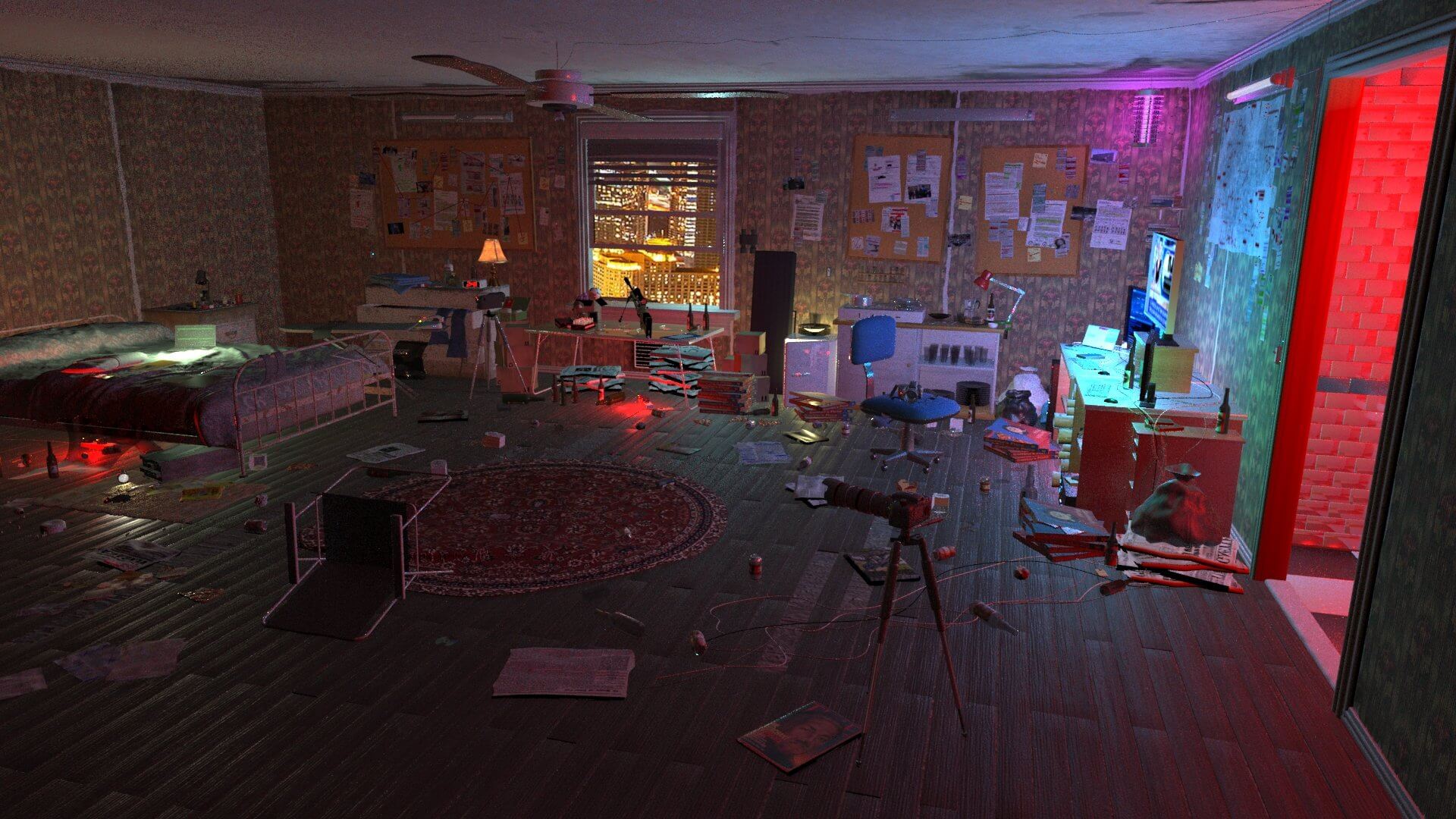 Sniper Bedroom Interior - 3D Model by kopofx