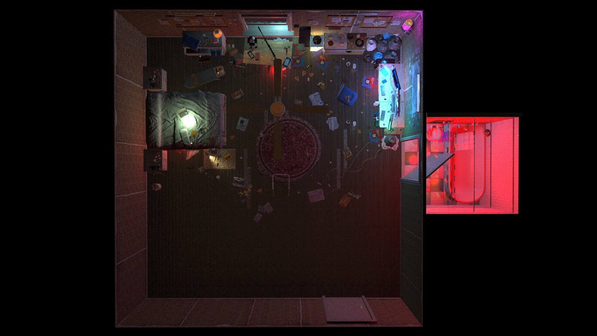 Sniper Bedroom Interior - 3D Model by kopofx