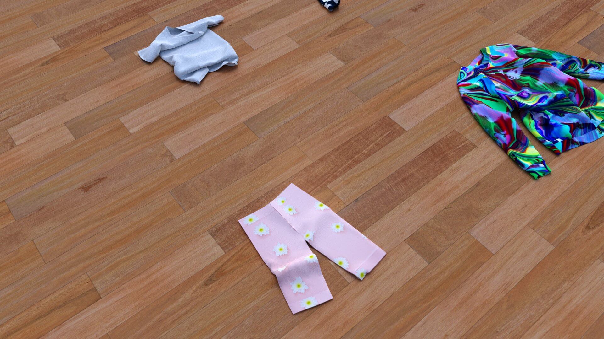 Textured Clothes Lying - 3D Model by kopofx