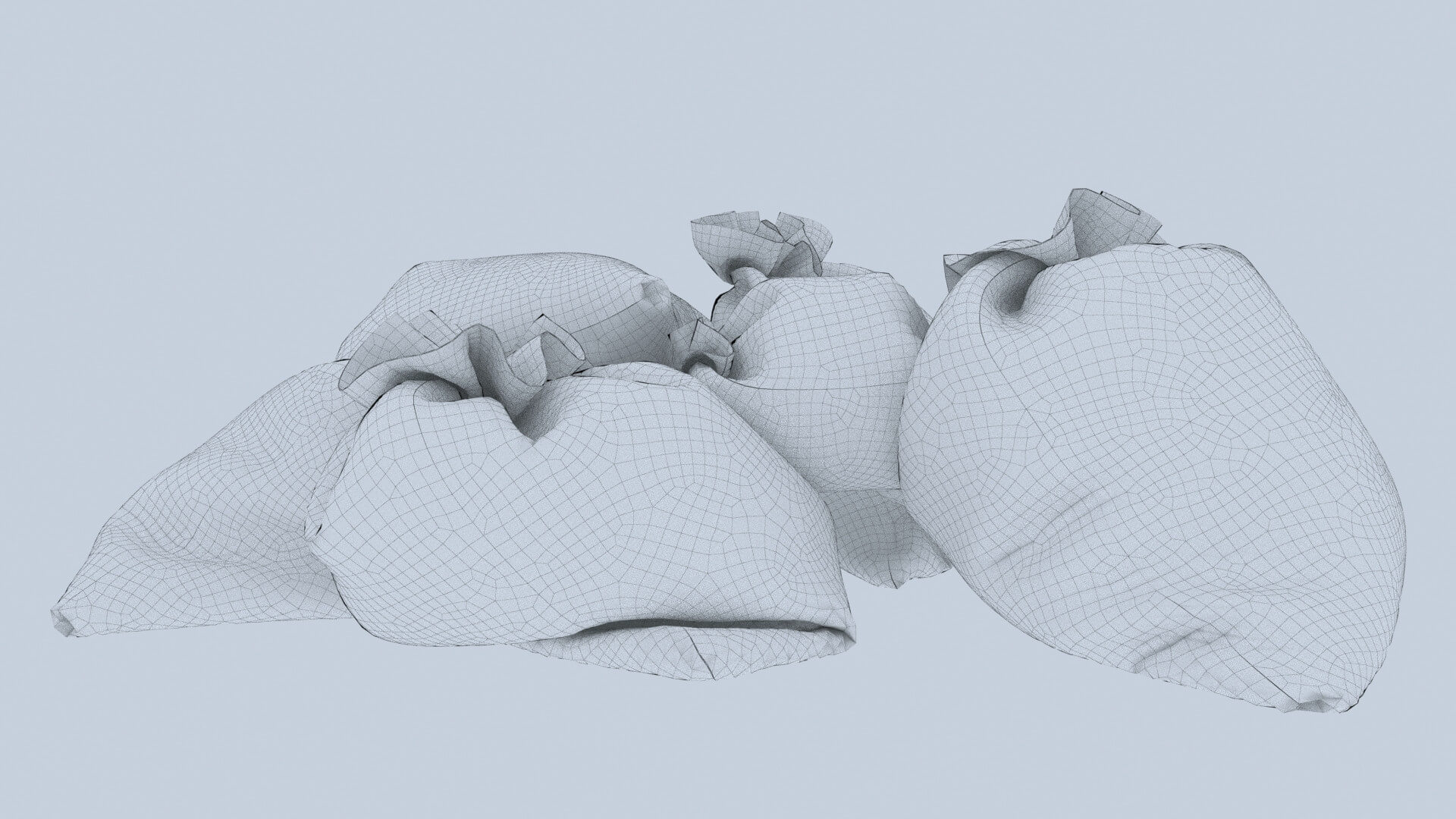 Textured Garbage Bags 1 - 3D Model by kopofx