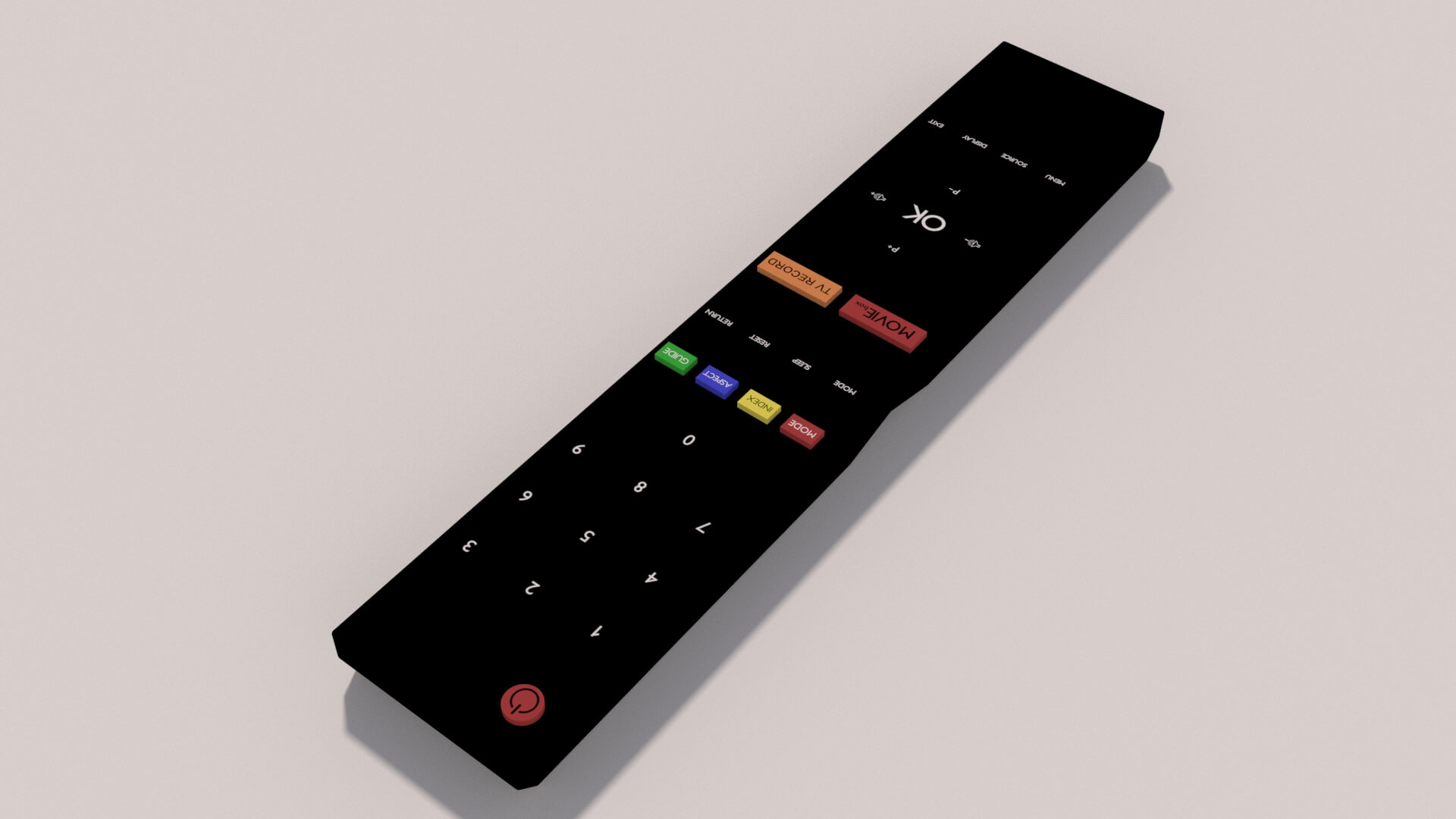 TV Control Remote Mando a Distancia Televisor - 3D Model by kopofx