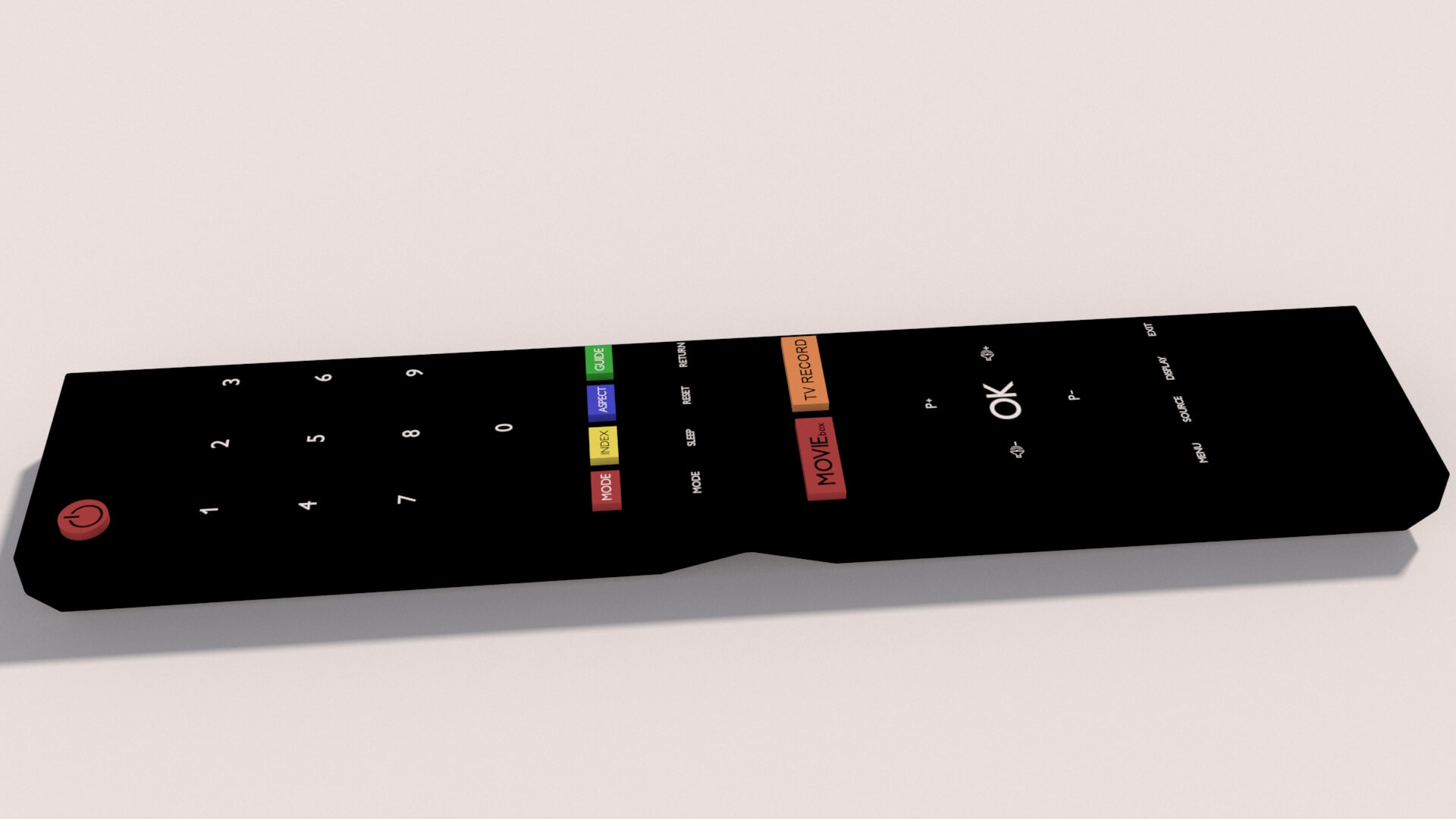 TV Control Remote Mando a Distancia Televisor - 3D Model by kopofx