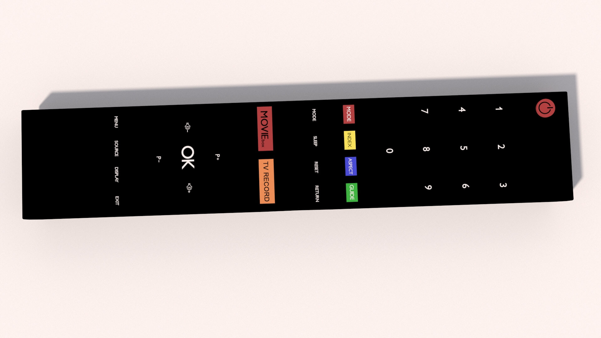 TV Control Remote Mando a Distancia Televisor - 3D Model by kopofx