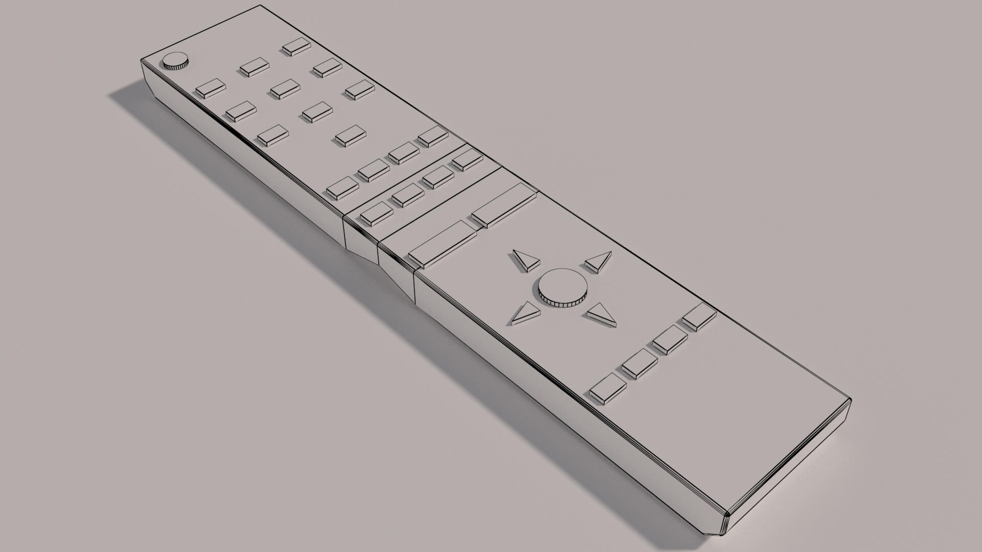 TV Control Remote Mando a Distancia Televisor - 3D Model by kopofx