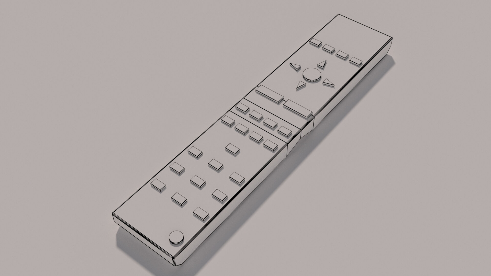 TV Control Remote Mando a Distancia Televisor - 3D Model by kopofx