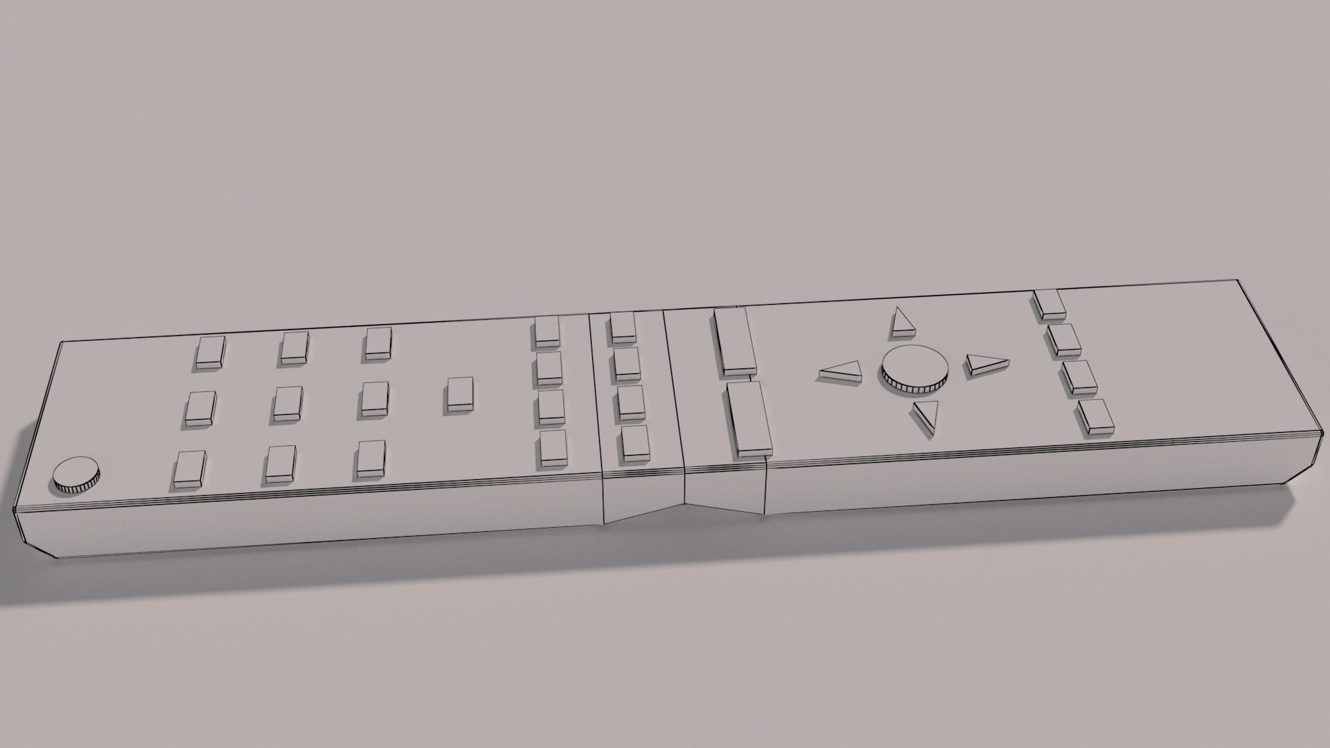 TV Control Remote Mando a Distancia Televisor - 3D Model by kopofx