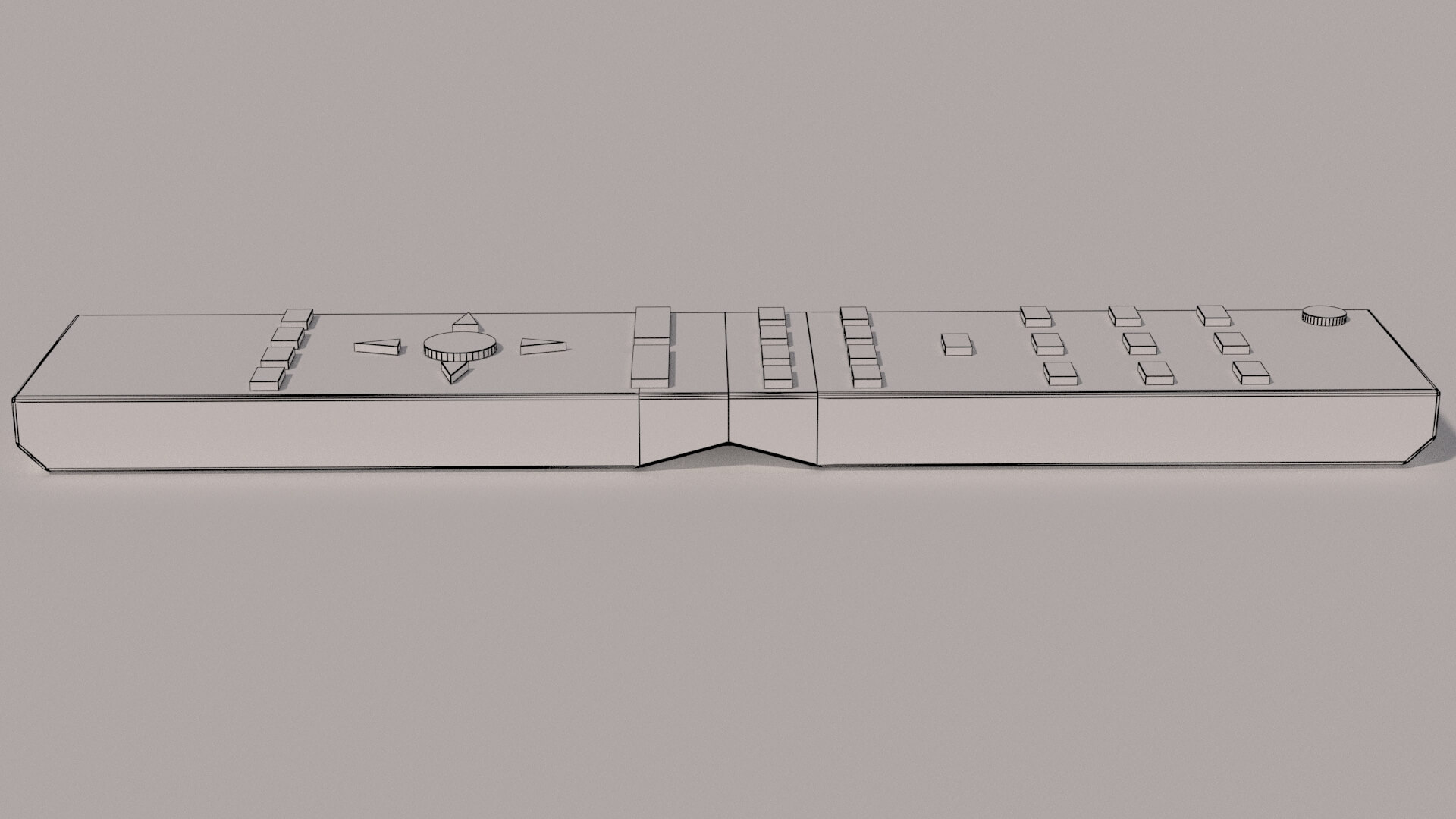 TV Control Remote Mando a Distancia Televisor - 3D Model by kopofx