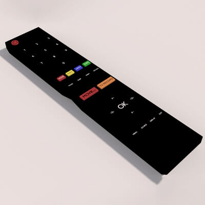 TV Control Remote Mando a Distancia Televisor - 3D Model by kopofx