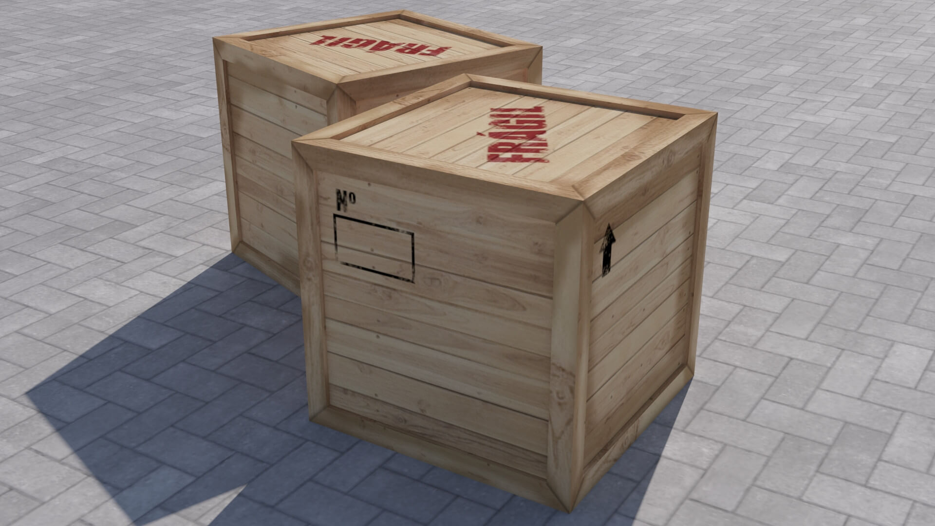Wood Box - 3D Model by kopofx
