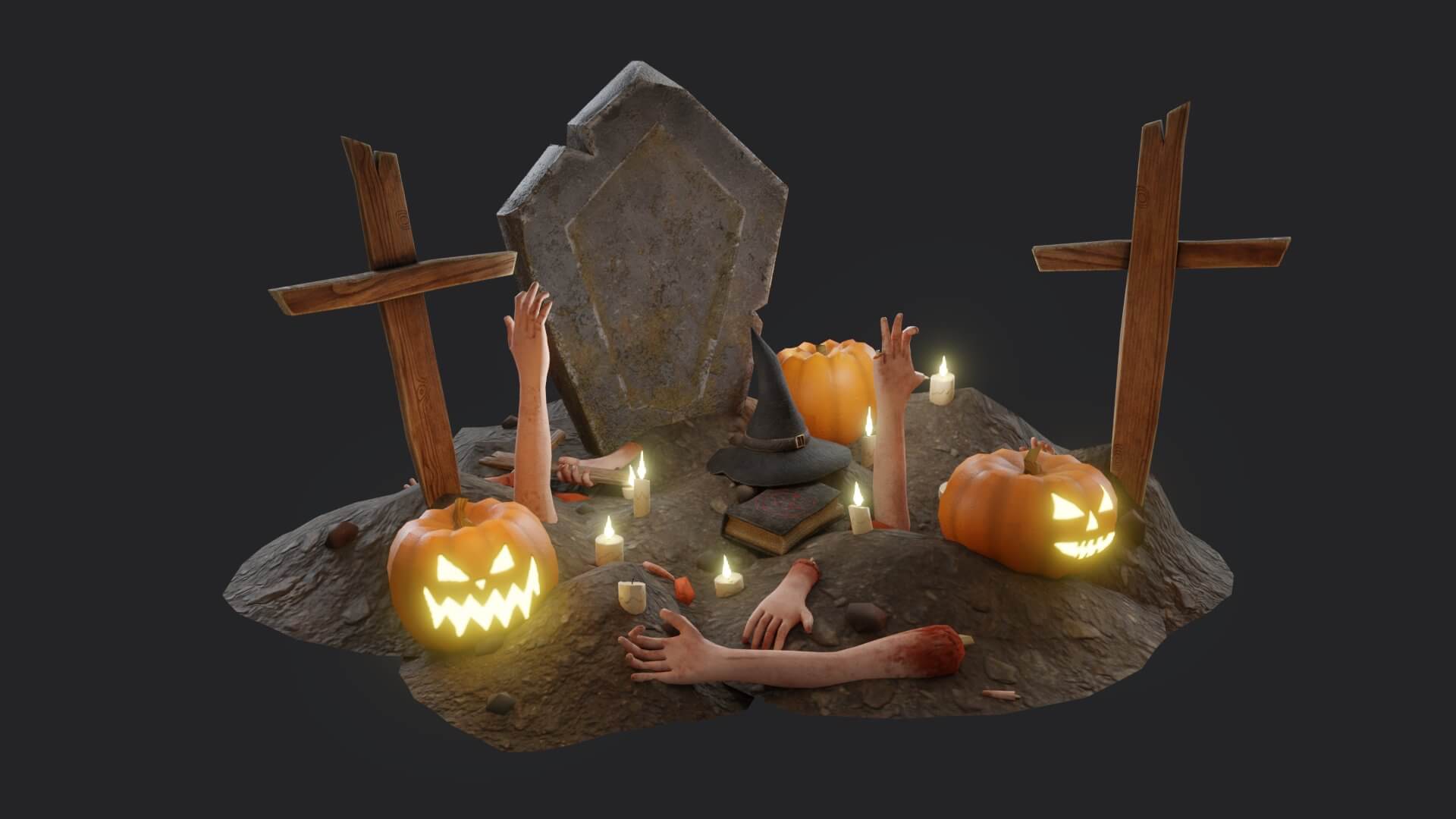 Halloween Pack - 3D Model by korboleev