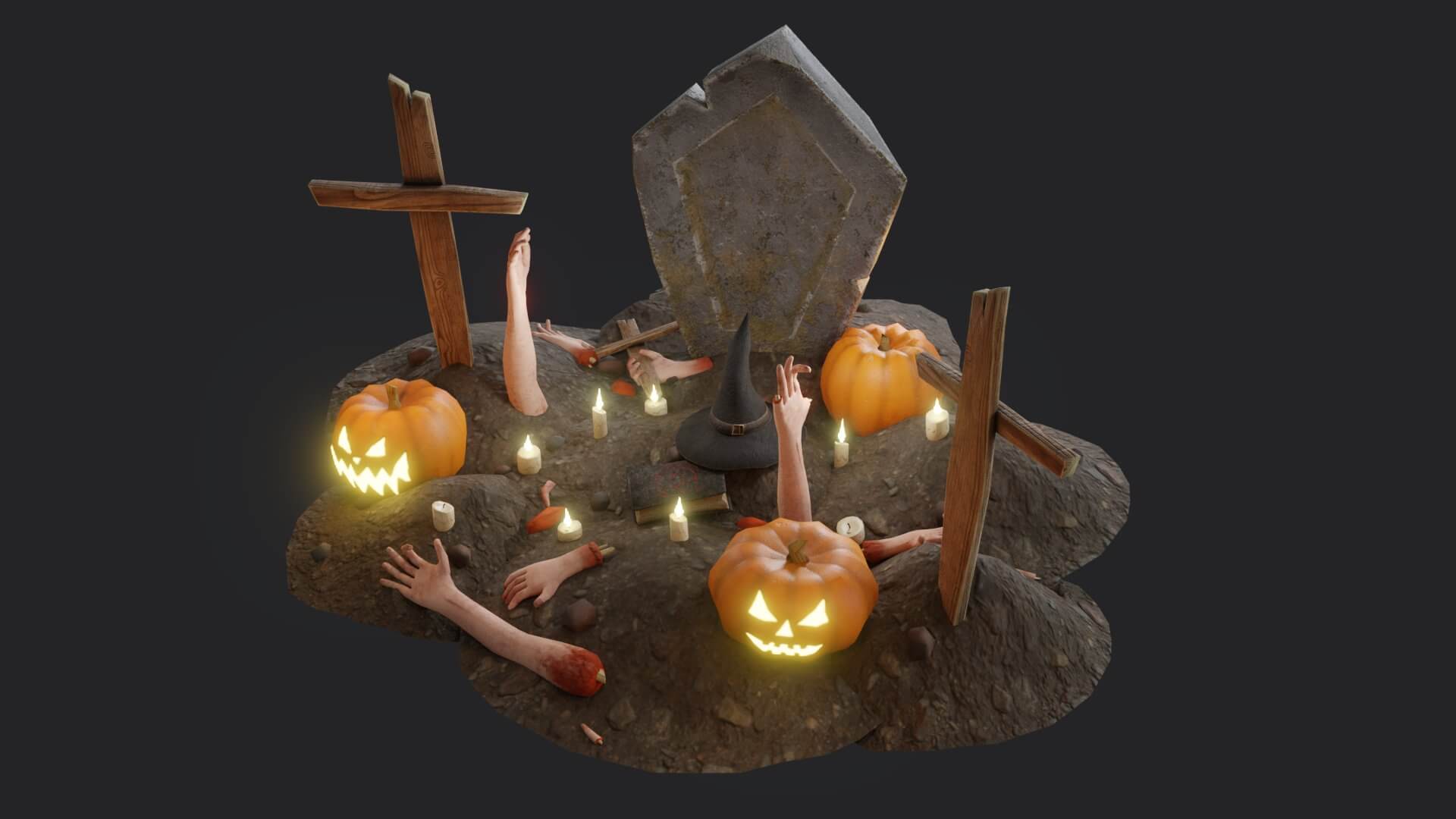 Halloween Pack - 3D Model by korboleev