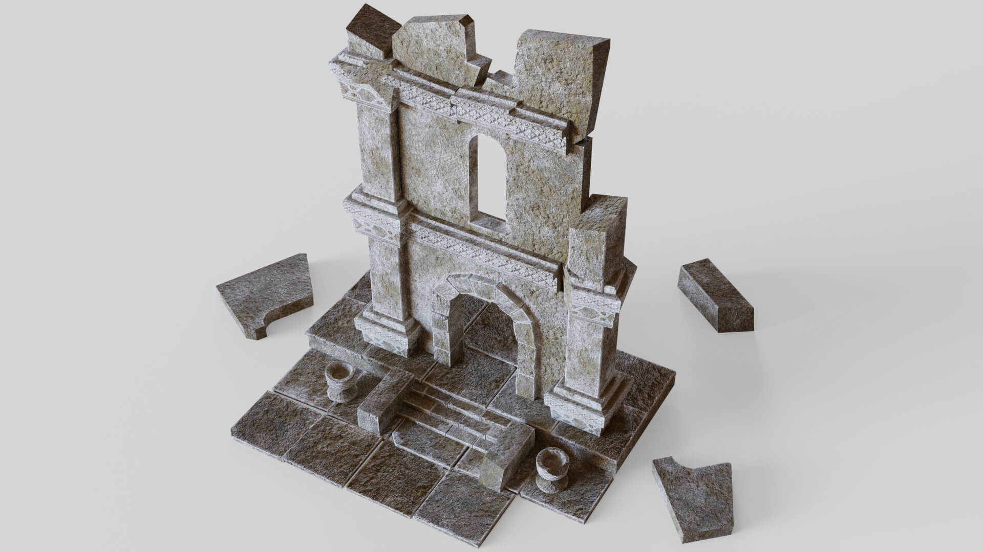 Modular Ancient Ruins - 3D Model by korboleev