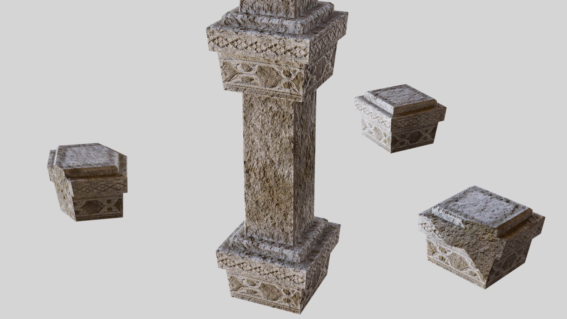 Modular Ancient Ruins - 3D Model by korboleev