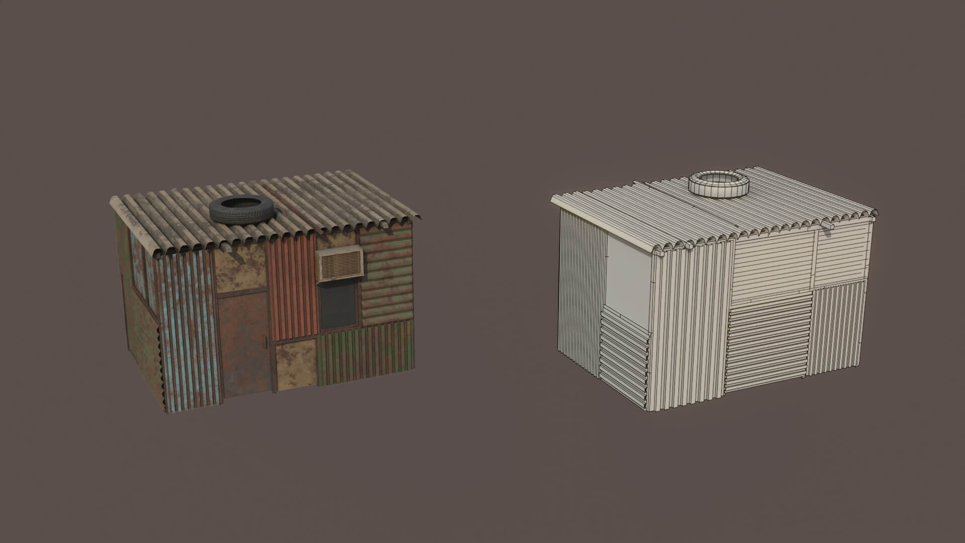 Shanty Town - 3D Model by korboleev
