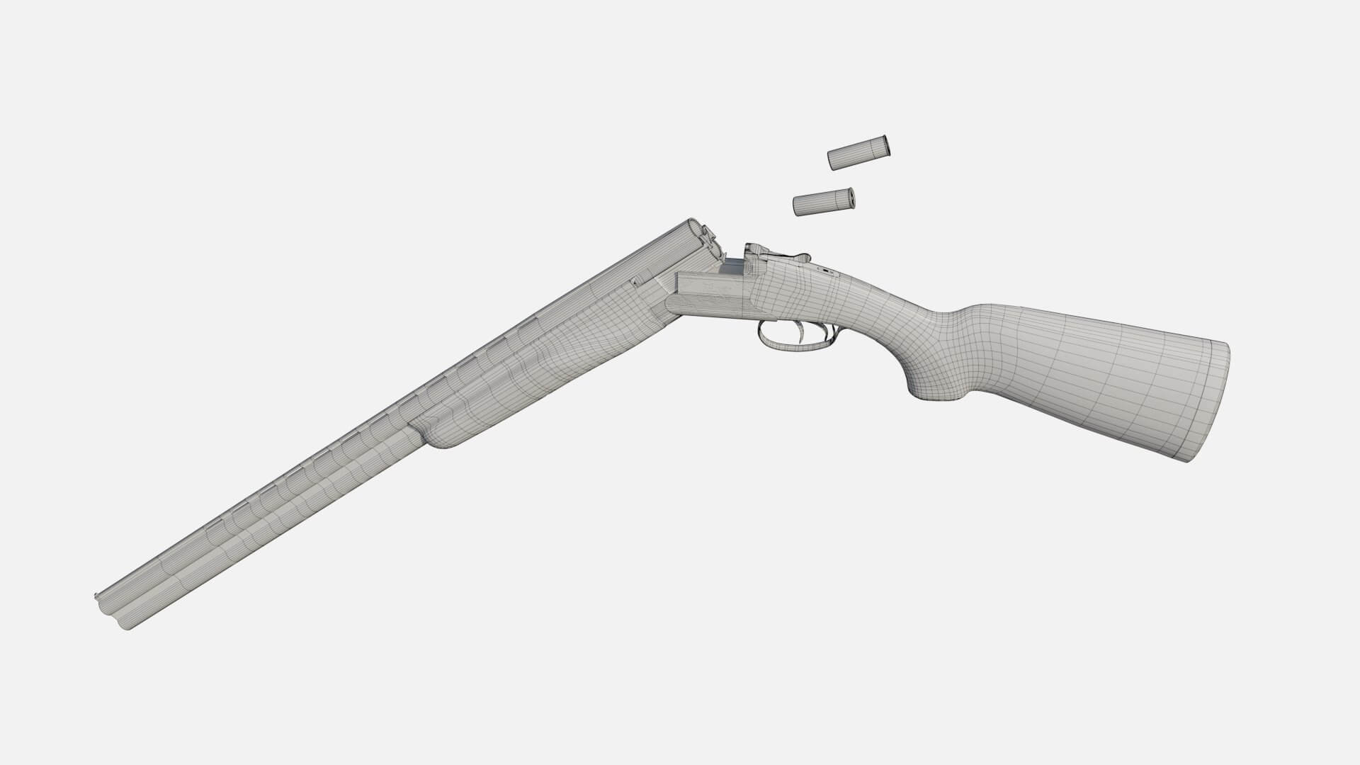 Double Barreled Shotgun - 3D Model by KorboleevV