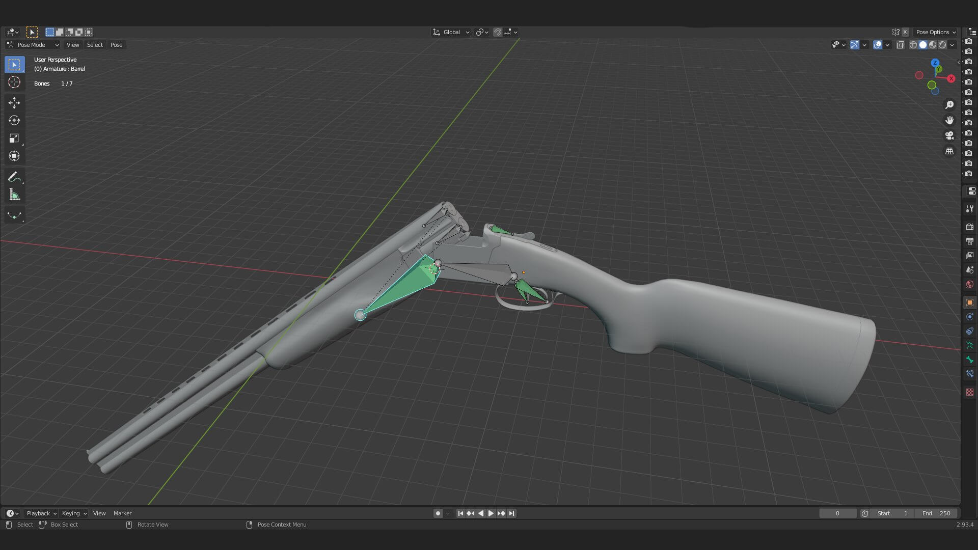Double Barreled Shotgun - 3D Model by KorboleevV