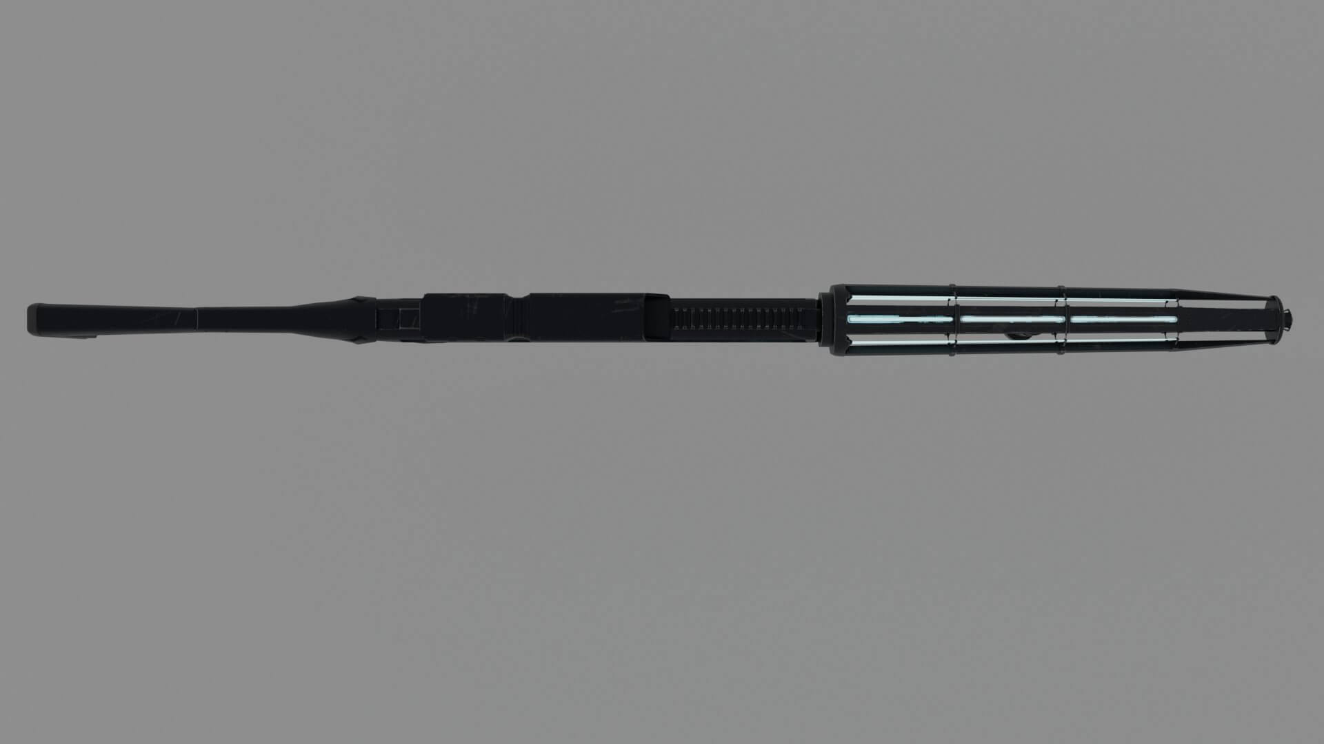 Sci-fi Railgun 3D Model by KorboleevV