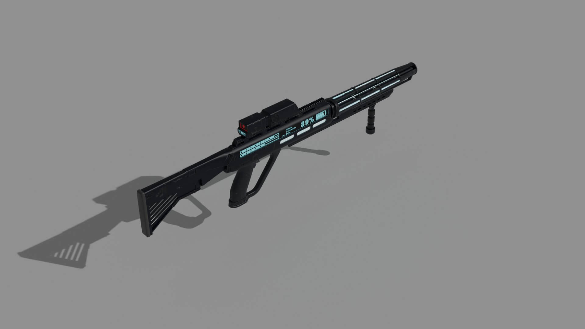 Sci-fi Railgun 3D Model by KorboleevV