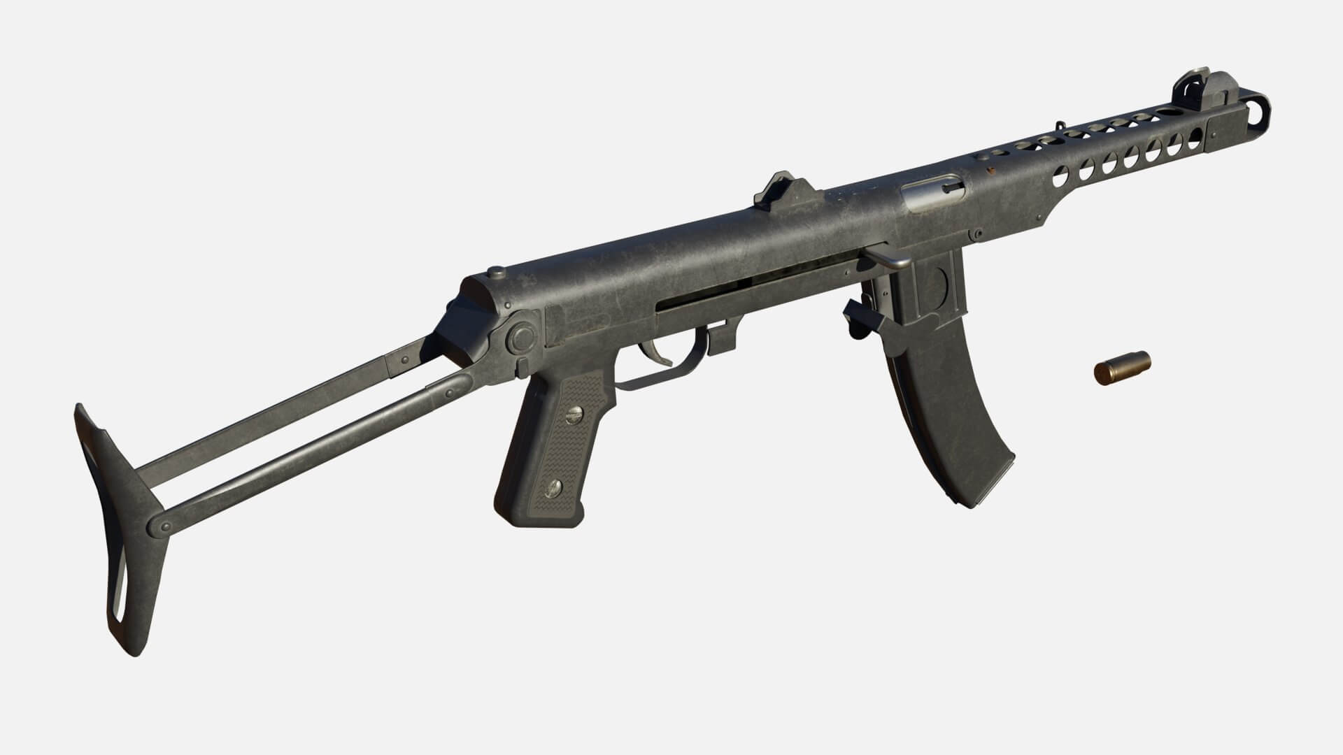 Submachine Gun PPS 43 - 3D Model by KorboleevV