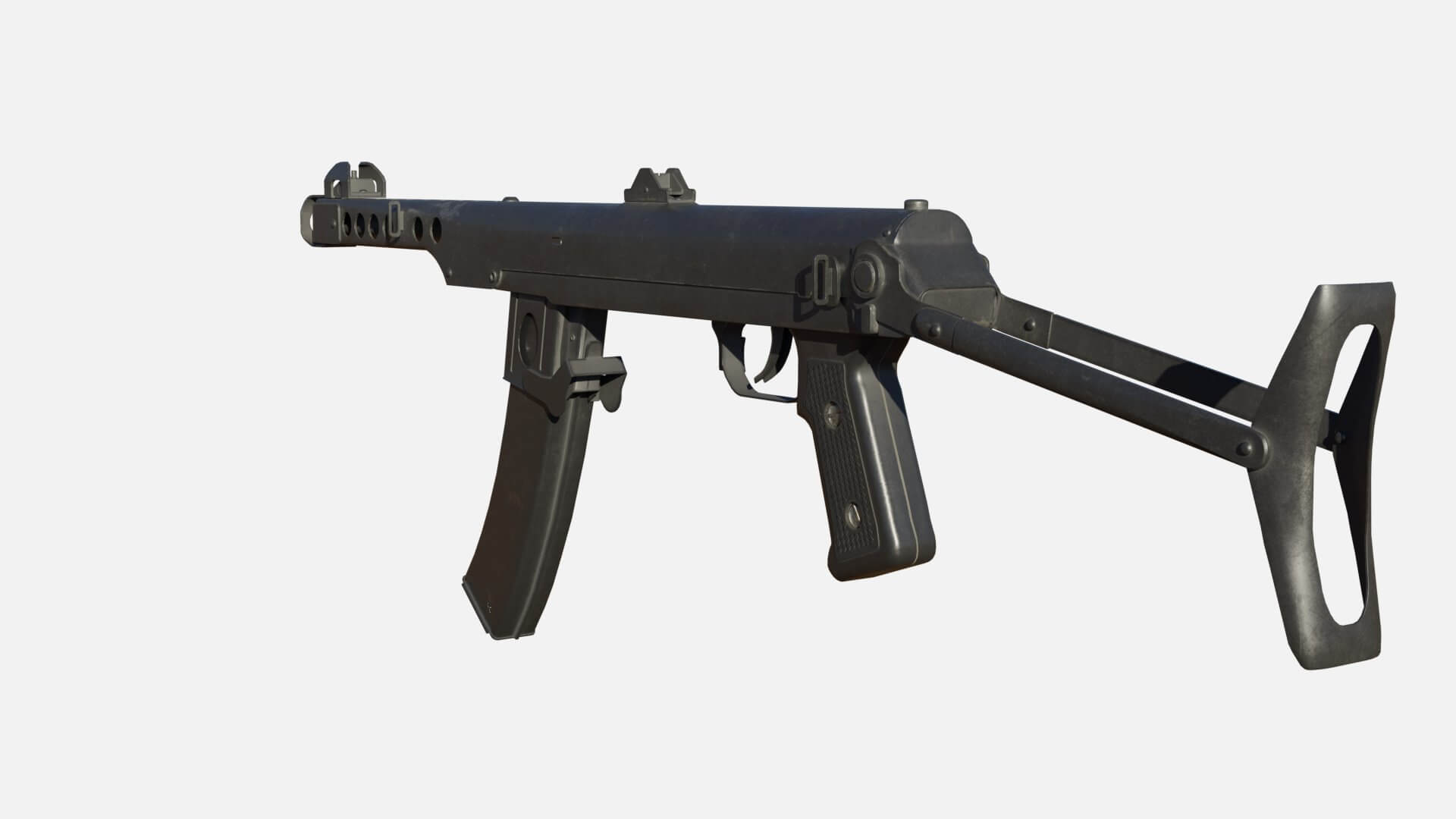 Submachine Gun PPS 43 - 3D Model by KorboleevV
