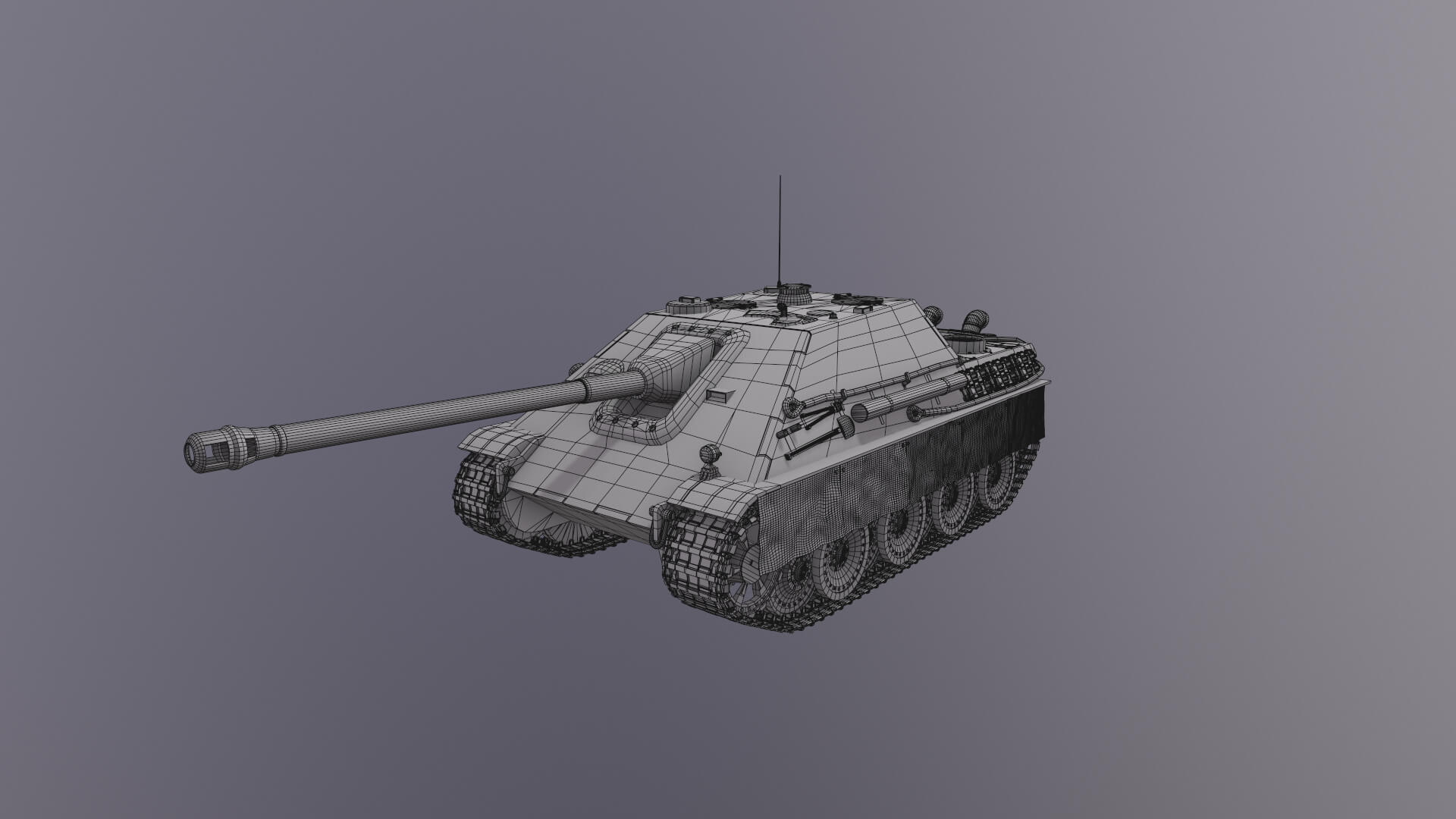 Jagdpanther G1 Tank Destroyer - 3D Model by Kostiantyn Chudak