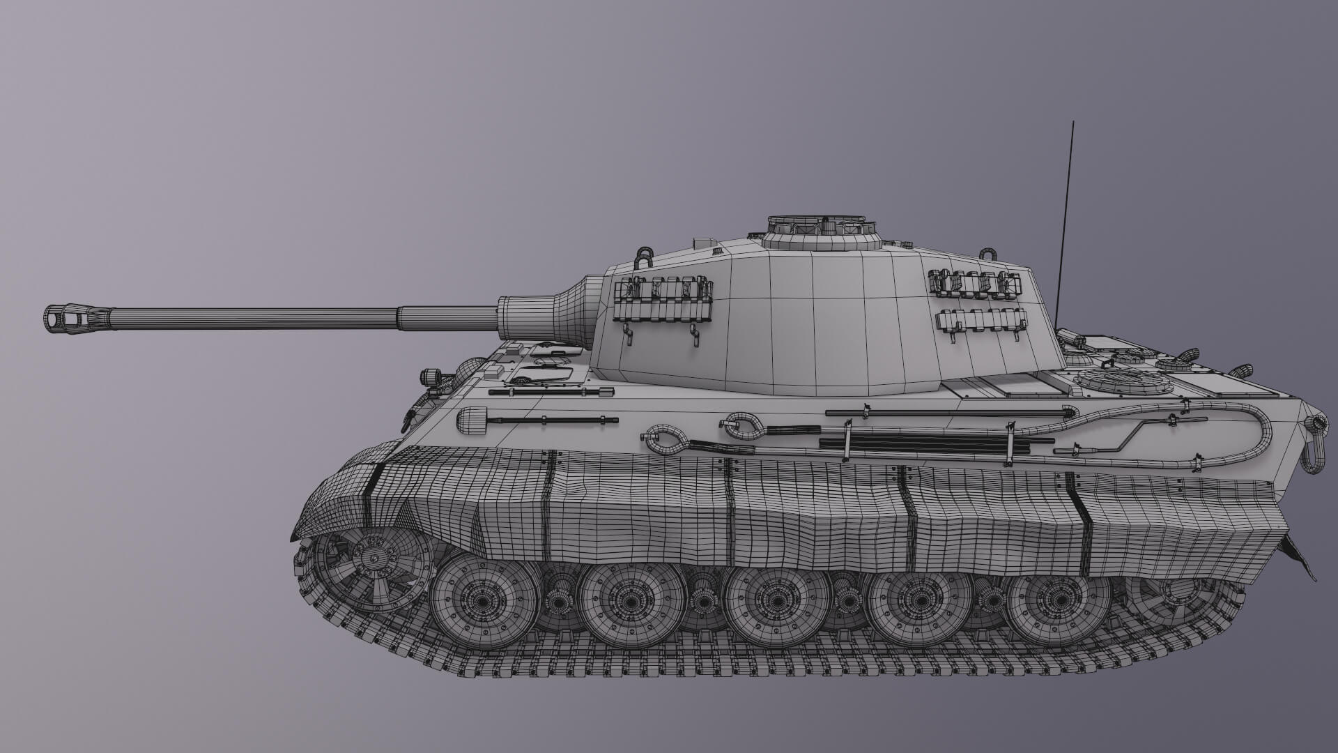 Kint Tiger Tank - 3D Model by Kostiantyn Chudak