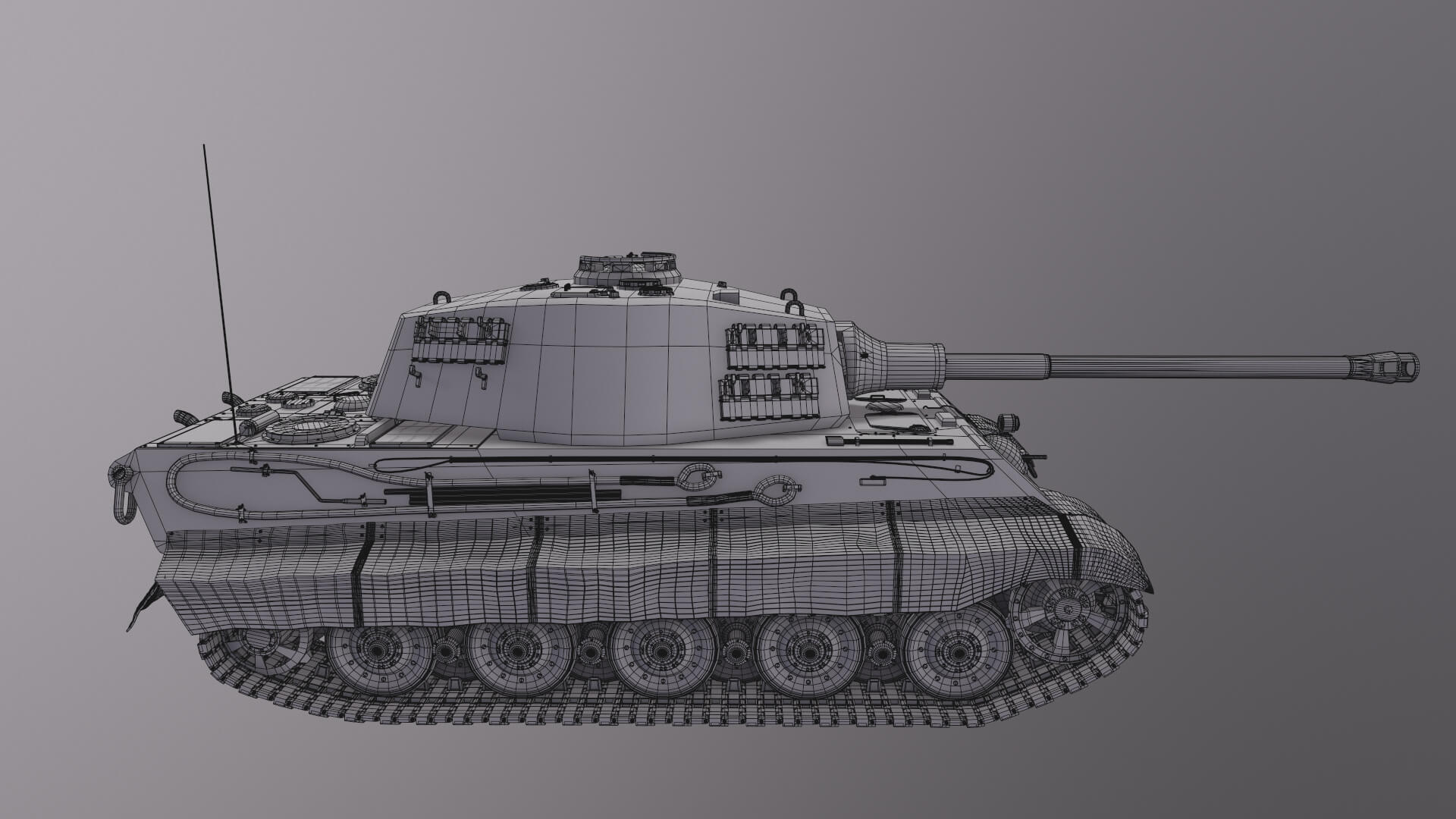 Kint Tiger Tank - 3D Model by Kostiantyn Chudak