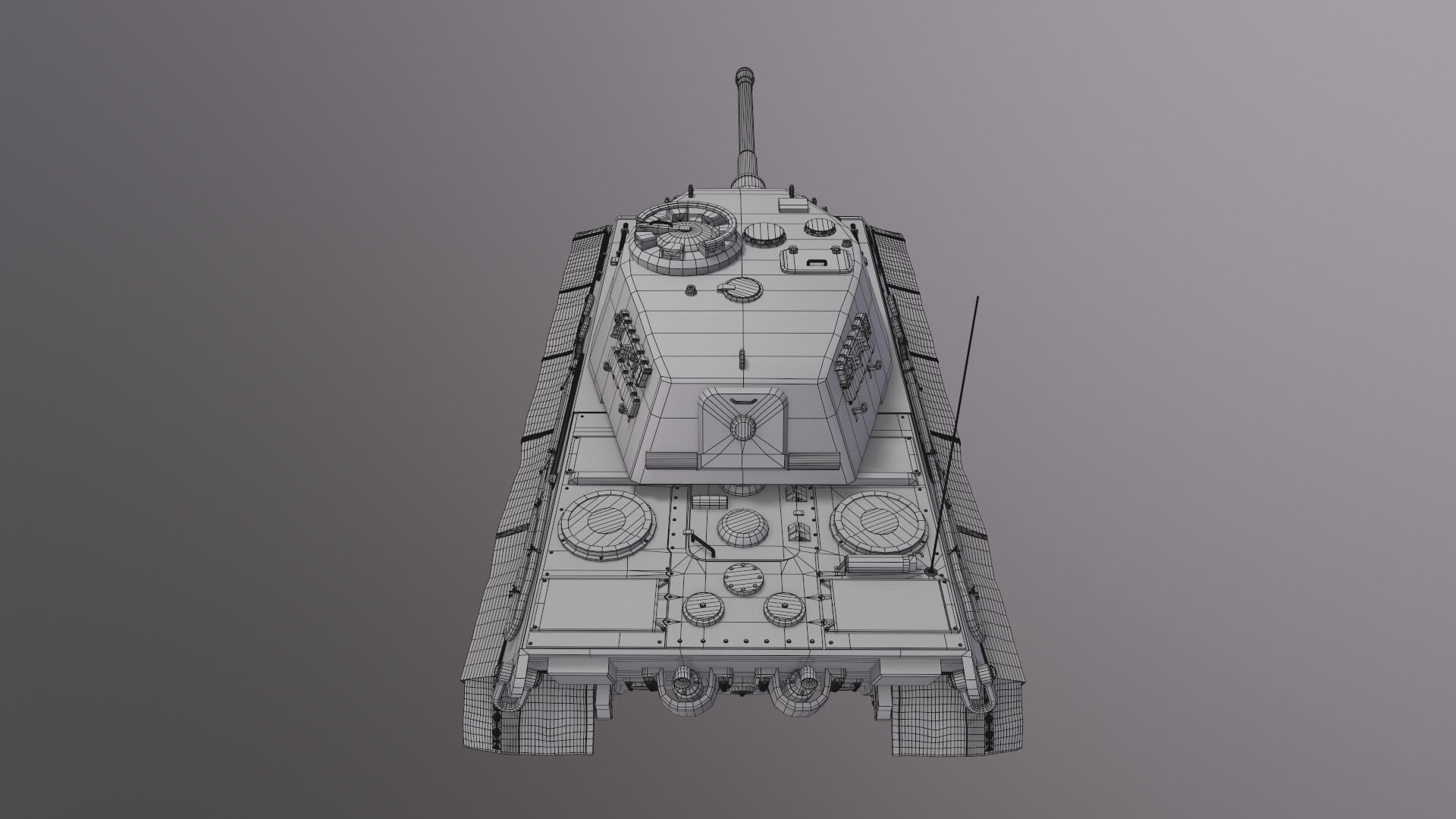 Kint Tiger Tank - 3D Model by Kostiantyn Chudak