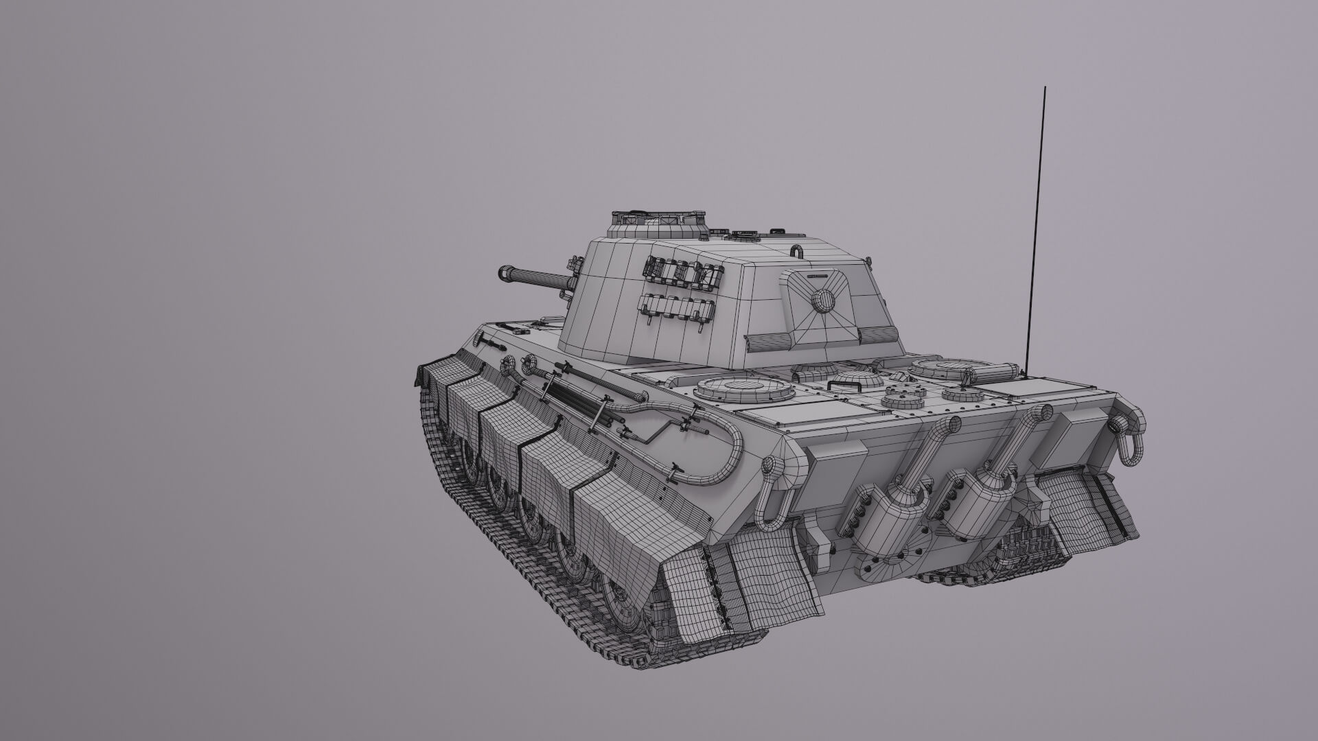 Kint Tiger Tank - 3D Model by Kostiantyn Chudak