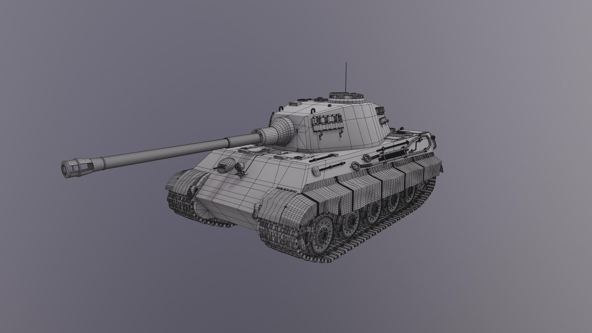 Kint Tiger Tank - 3D Model by Kostiantyn Chudak