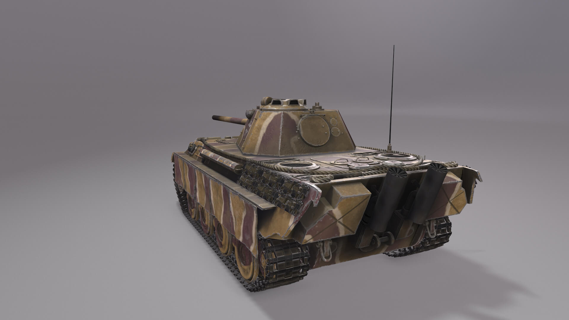 Panther F Tank - 3D Model by Kostiantyn Chudak