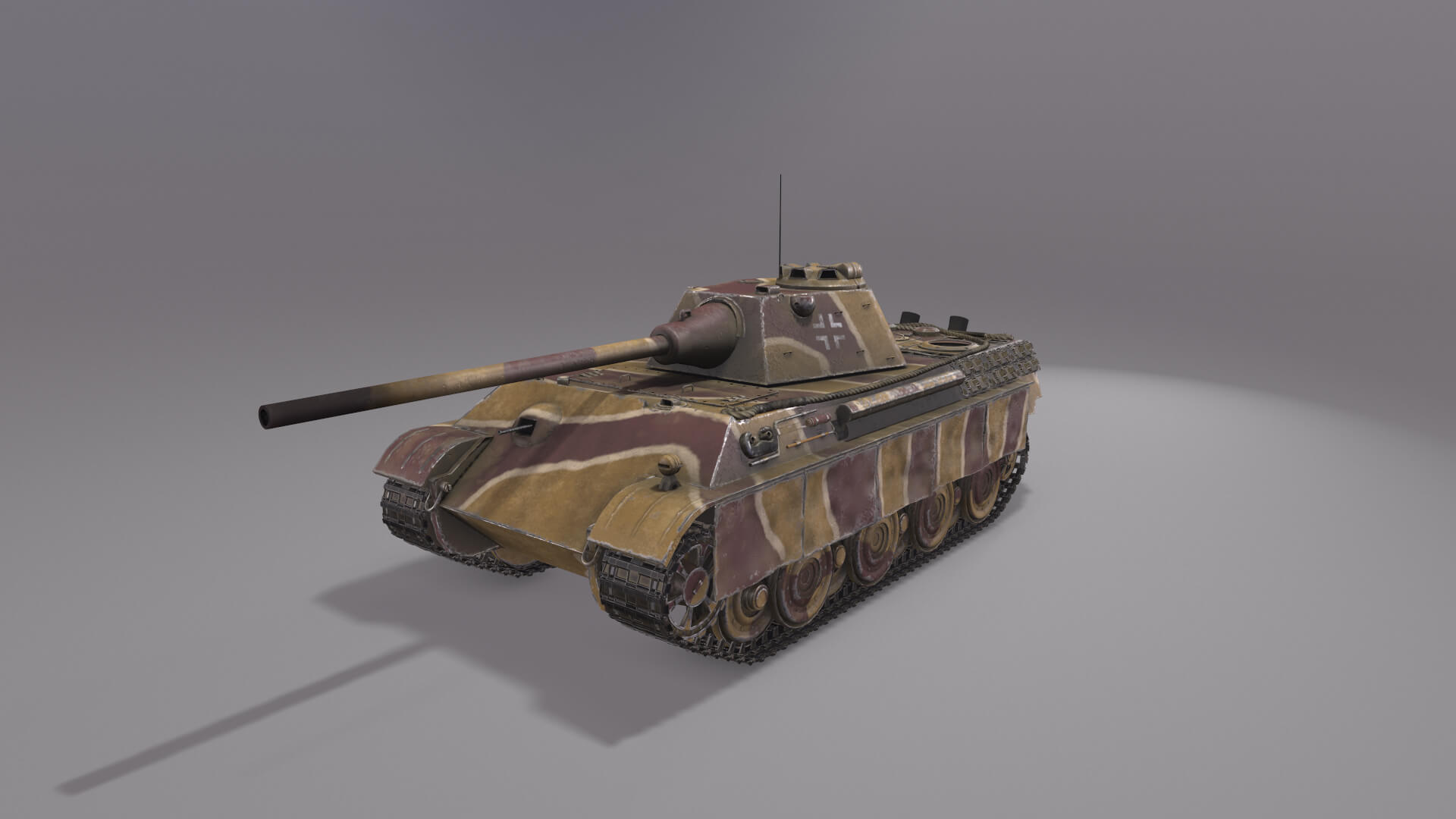 Panther F Tank - 3D Model by Kostiantyn Chudak