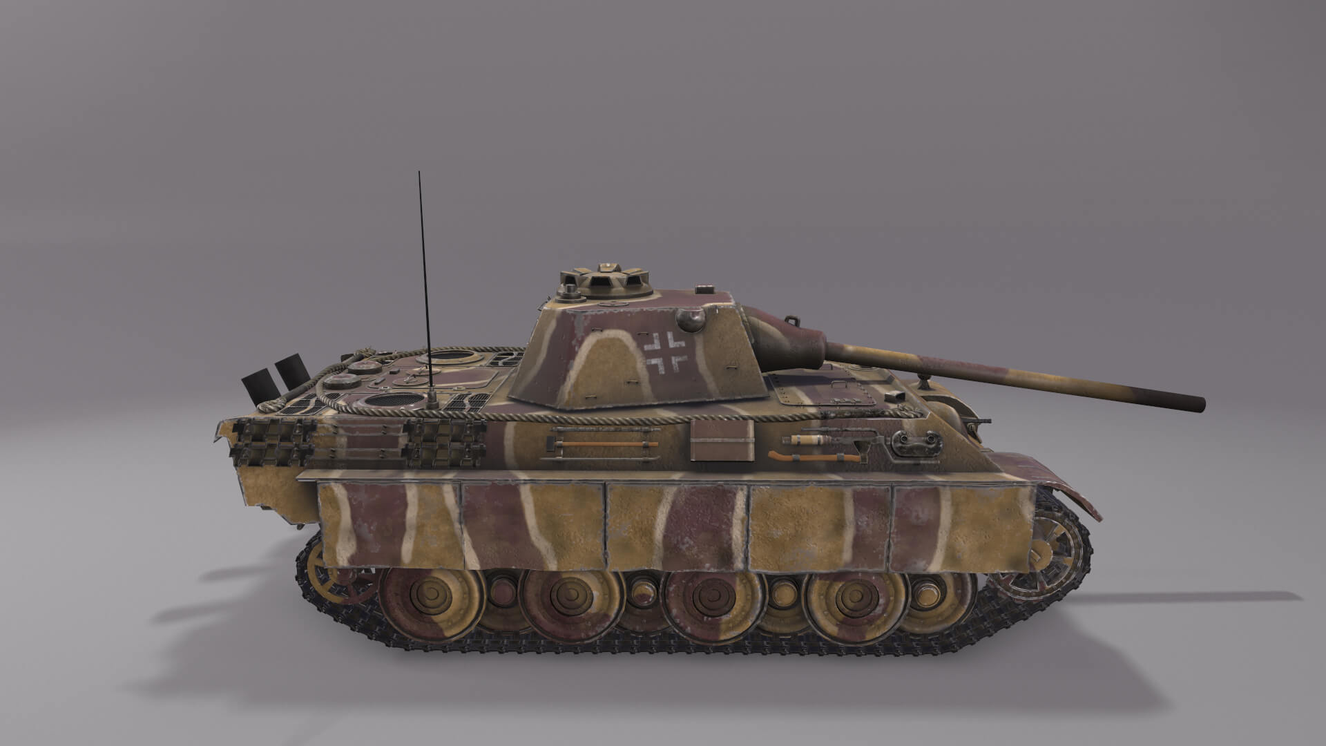 Panther F Tank - 3D Model by Kostiantyn Chudak