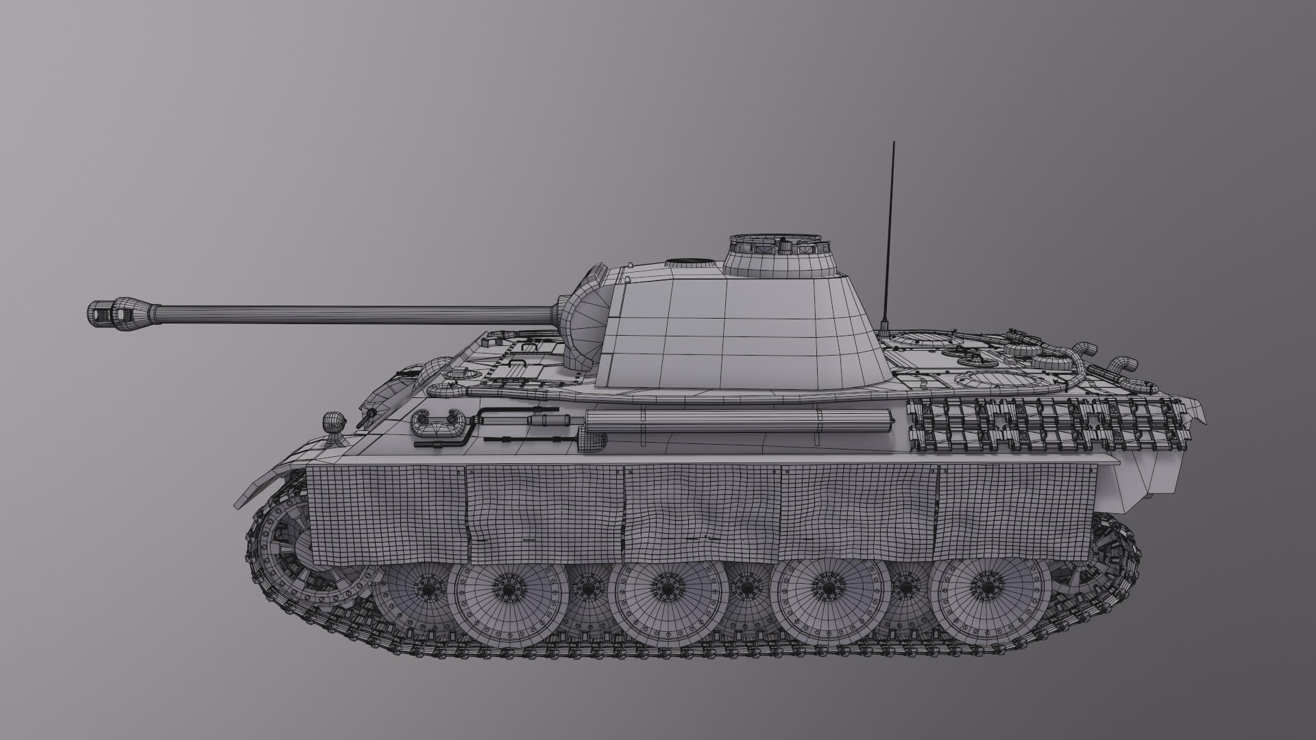 Panther G Tank - 3D Model by Kostiantyn Chudak