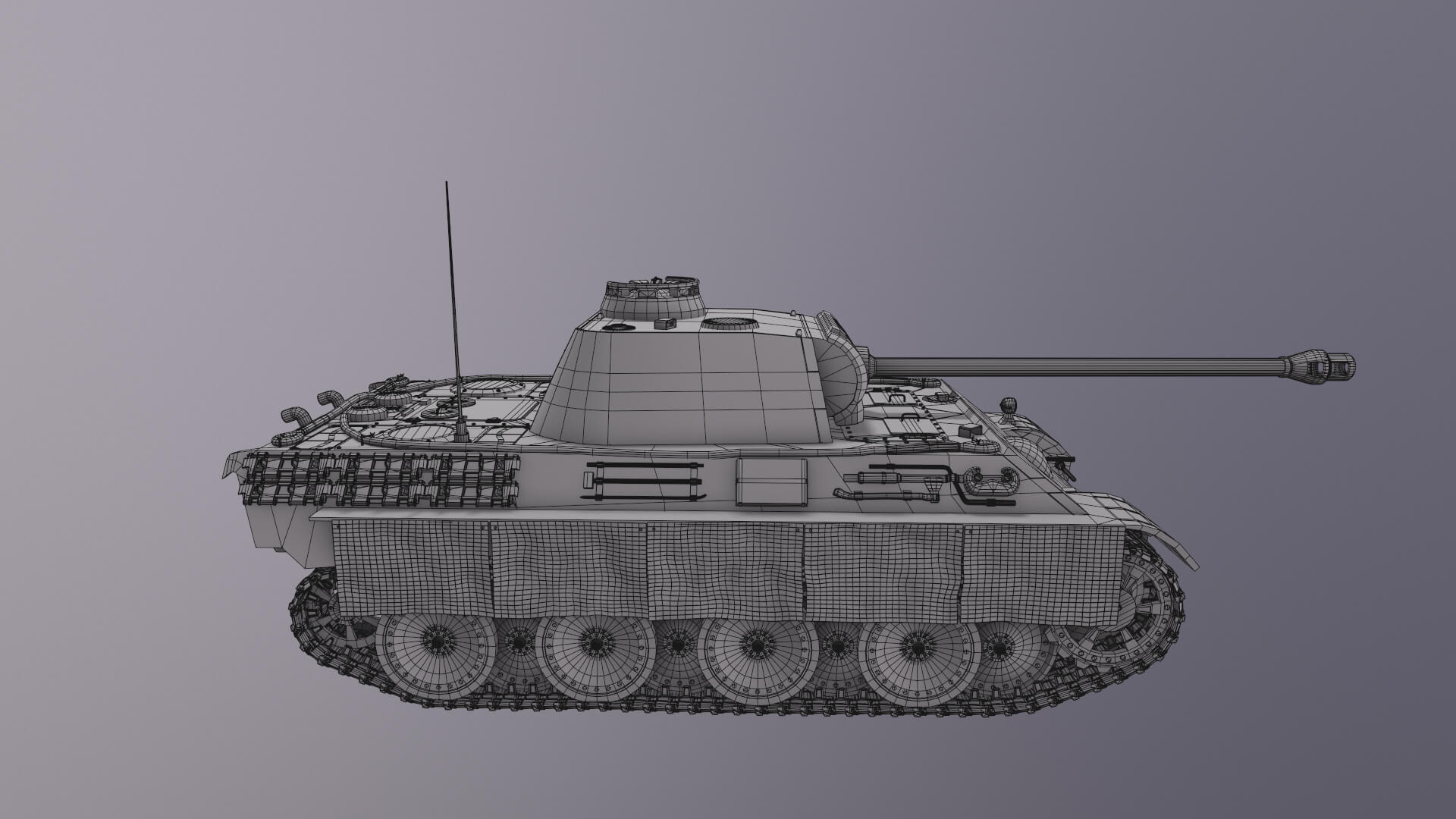 Panther G Tank - 3D Model by Kostiantyn Chudak
