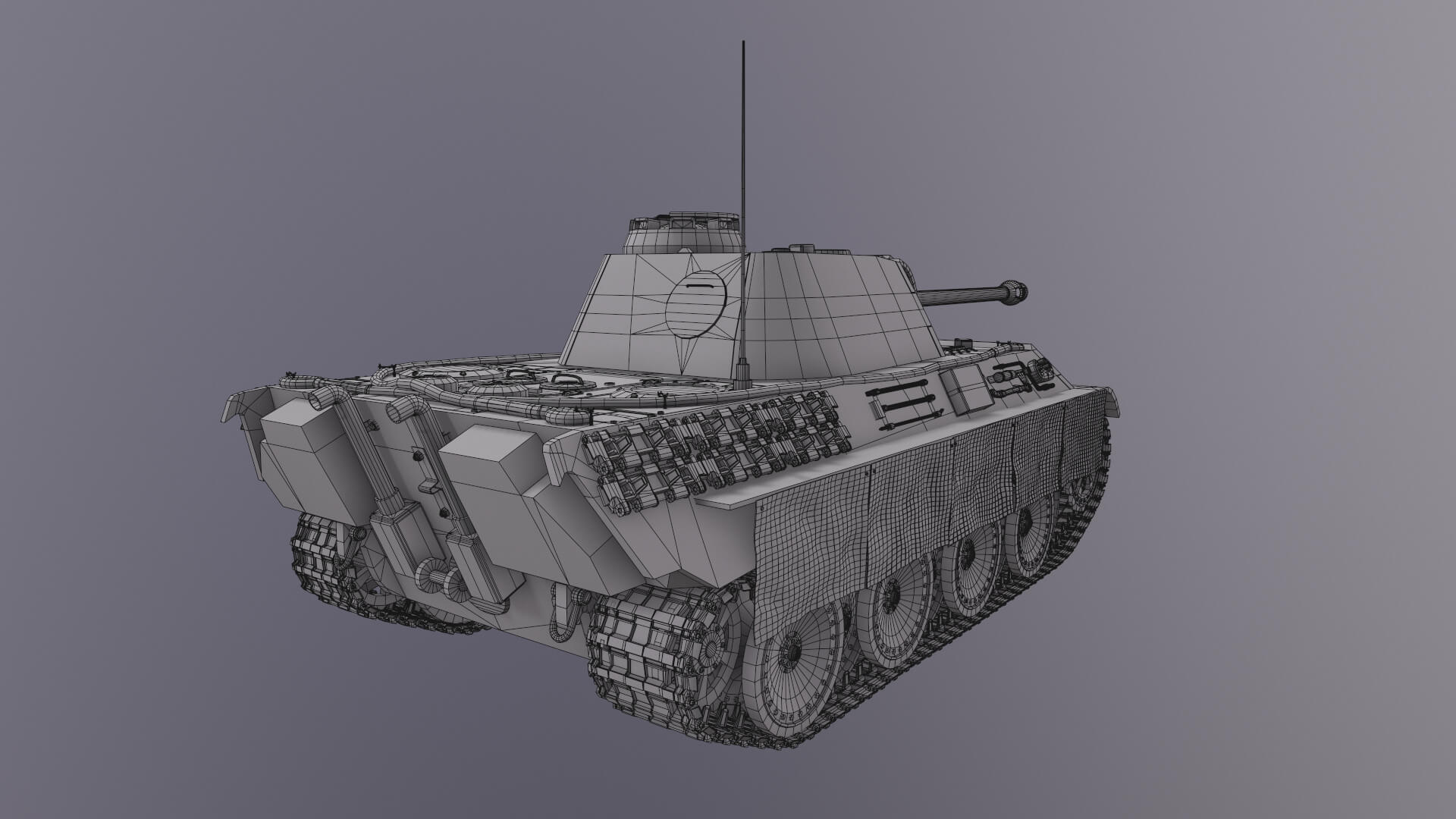 Panther G Tank - 3D Model by Kostiantyn Chudak