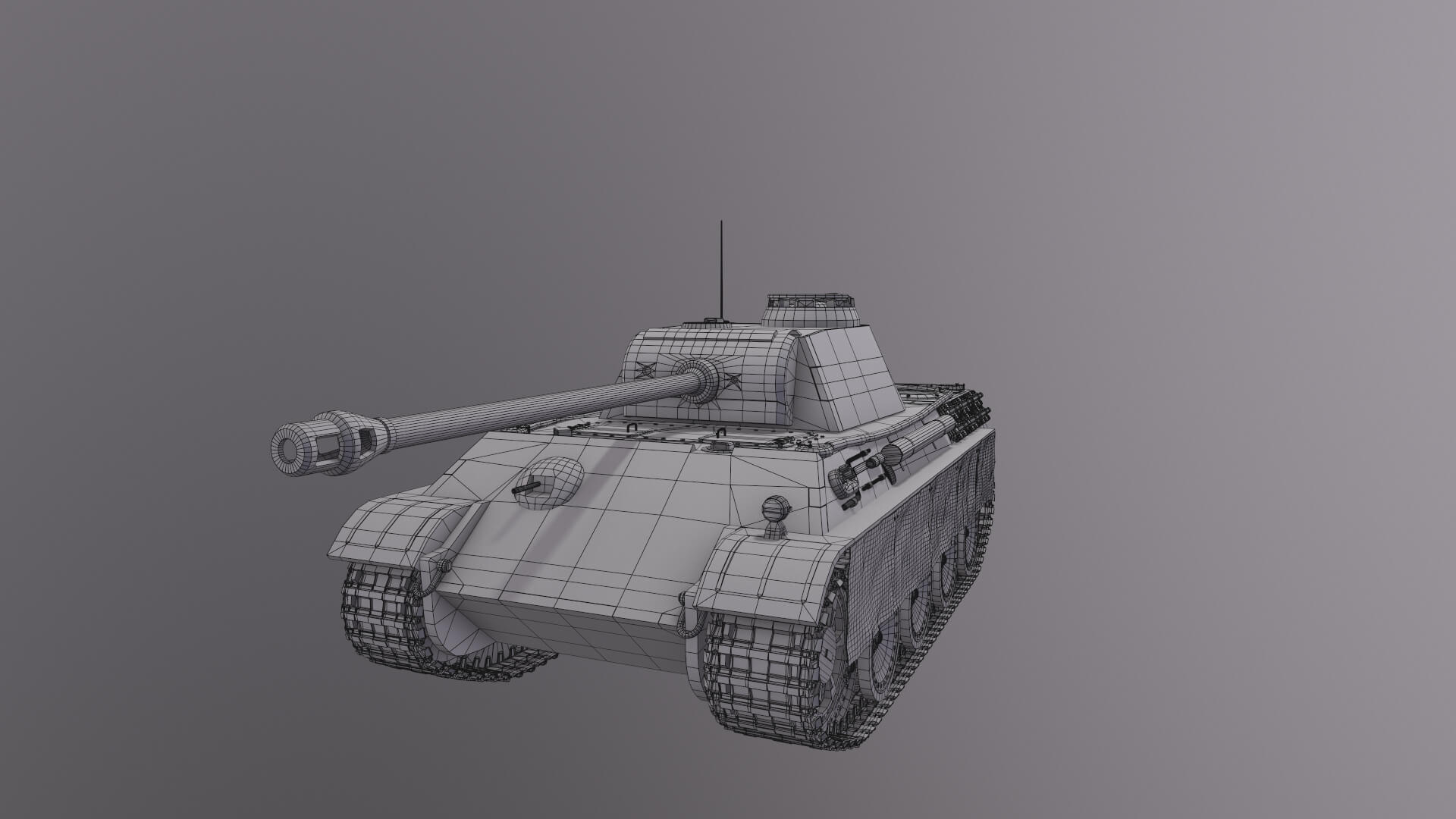 Panther G Tank - 3D Model by Kostiantyn Chudak