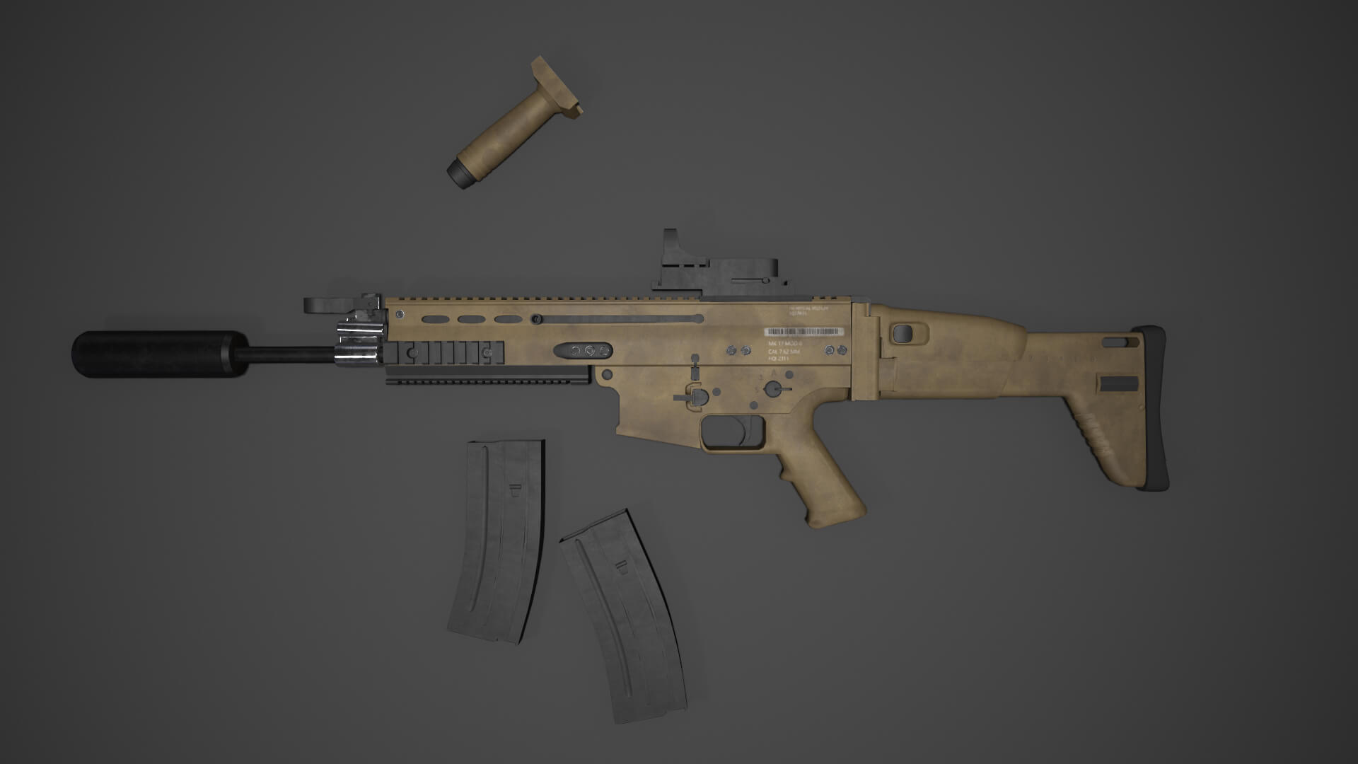 Fn Scar Wallpaper RoN] FN SCAR H (4 Versions) GTA5 Mods.com
