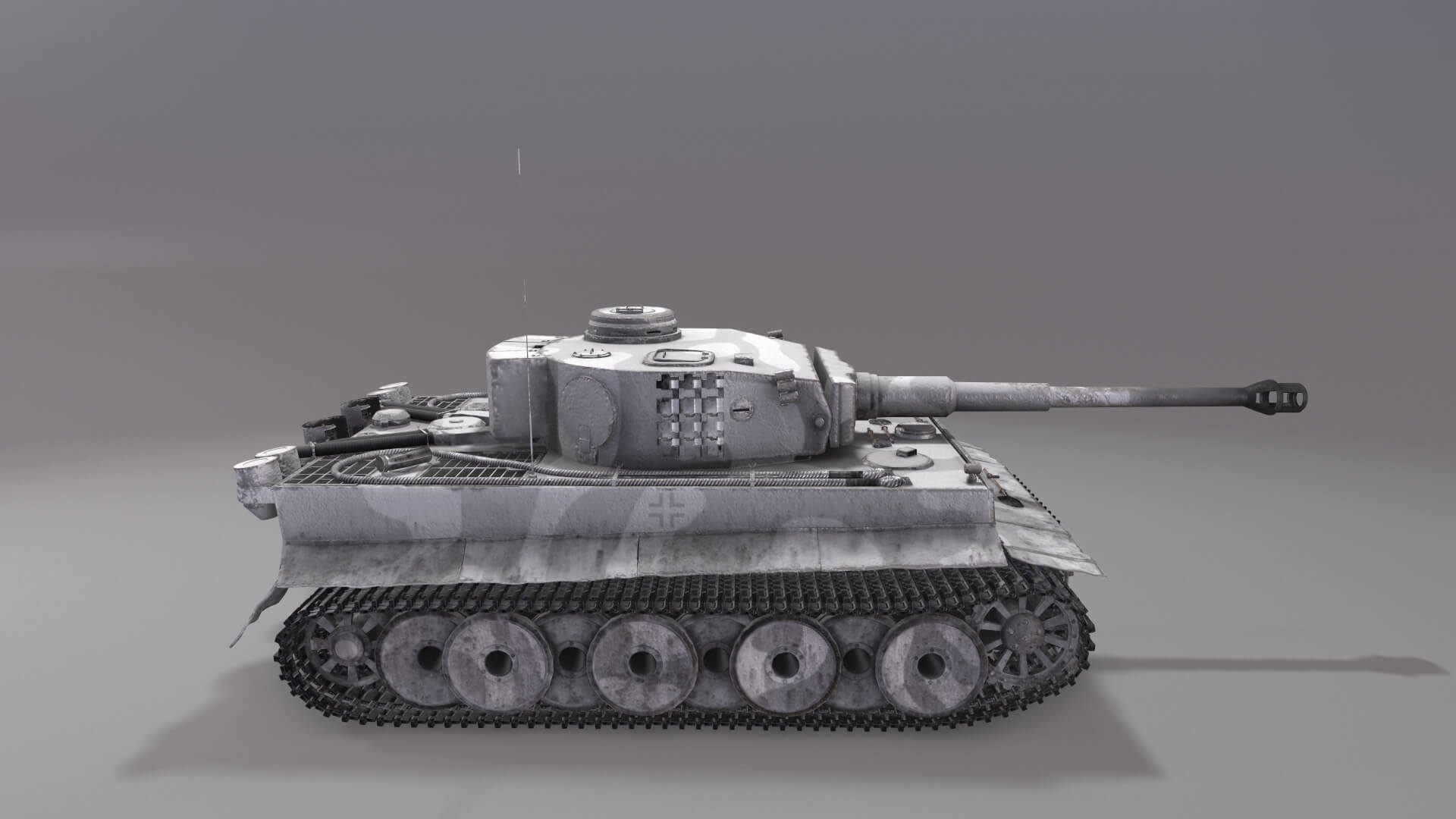 Tiger H1 Tank - 3D Model by Kostiantyn Chudak