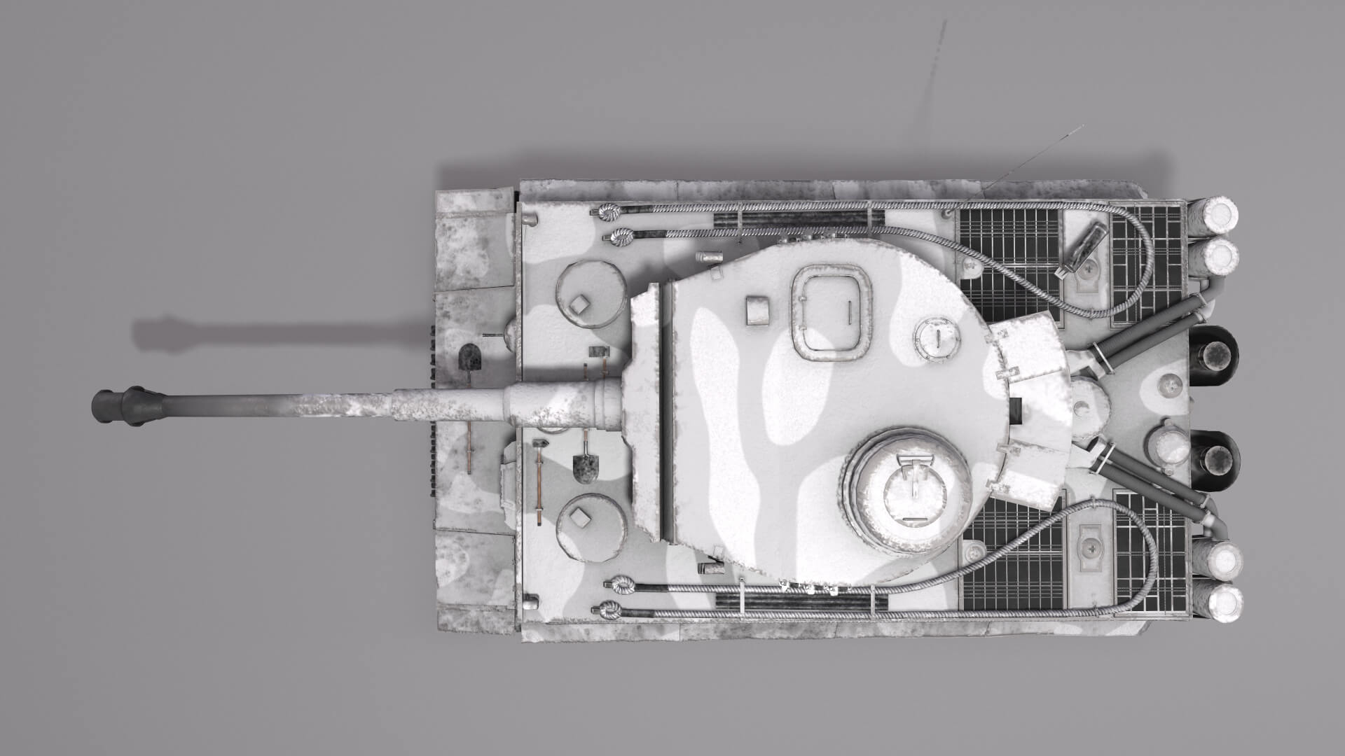 Tiger H1 Tank - 3D Model by Kostiantyn Chudak