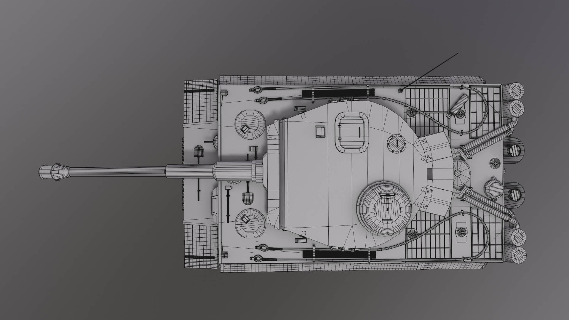 Tiger H1 Tank - 3D Model by Kostiantyn Chudak