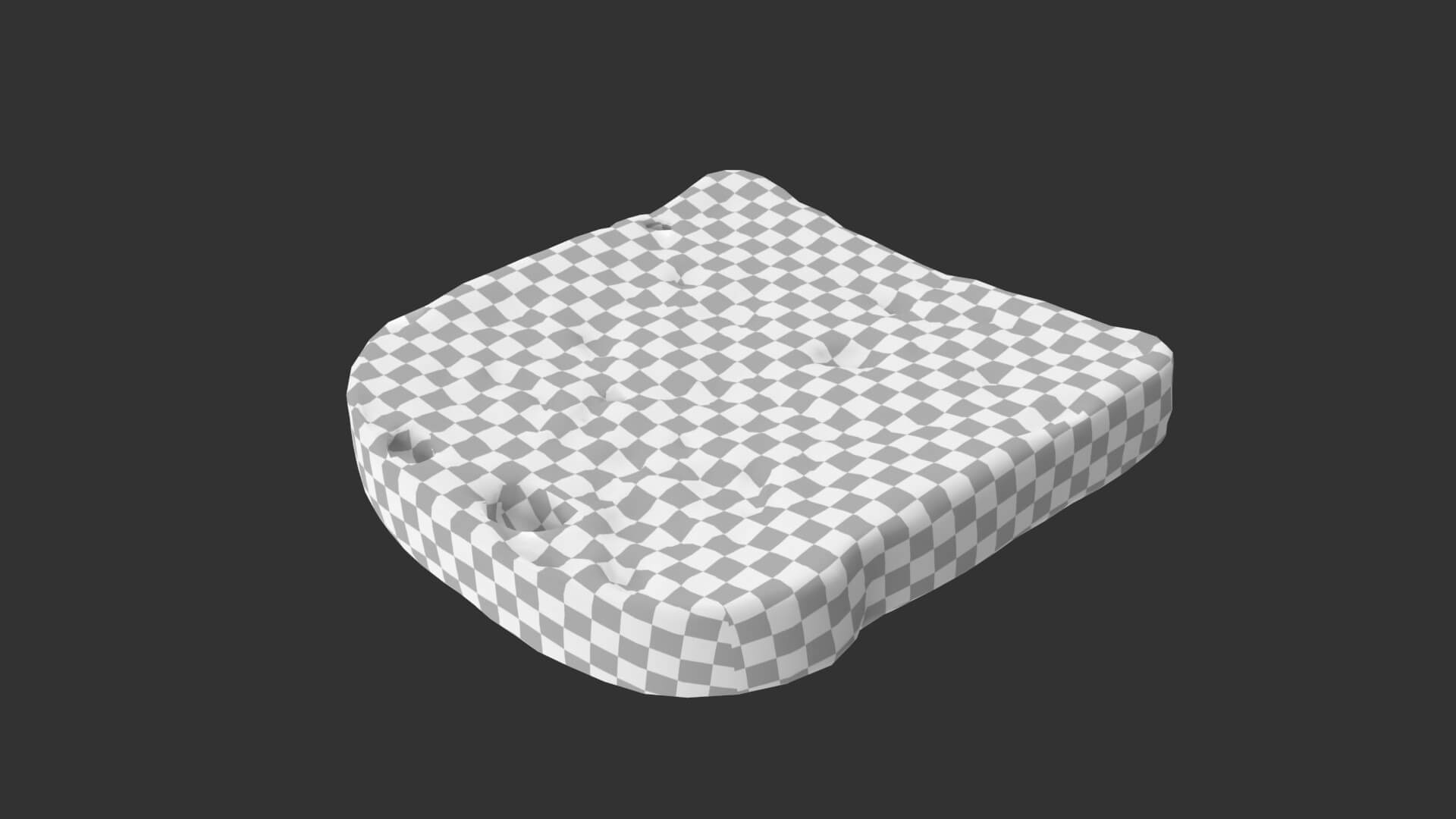 Bread Slice - 3D Model by Krakken