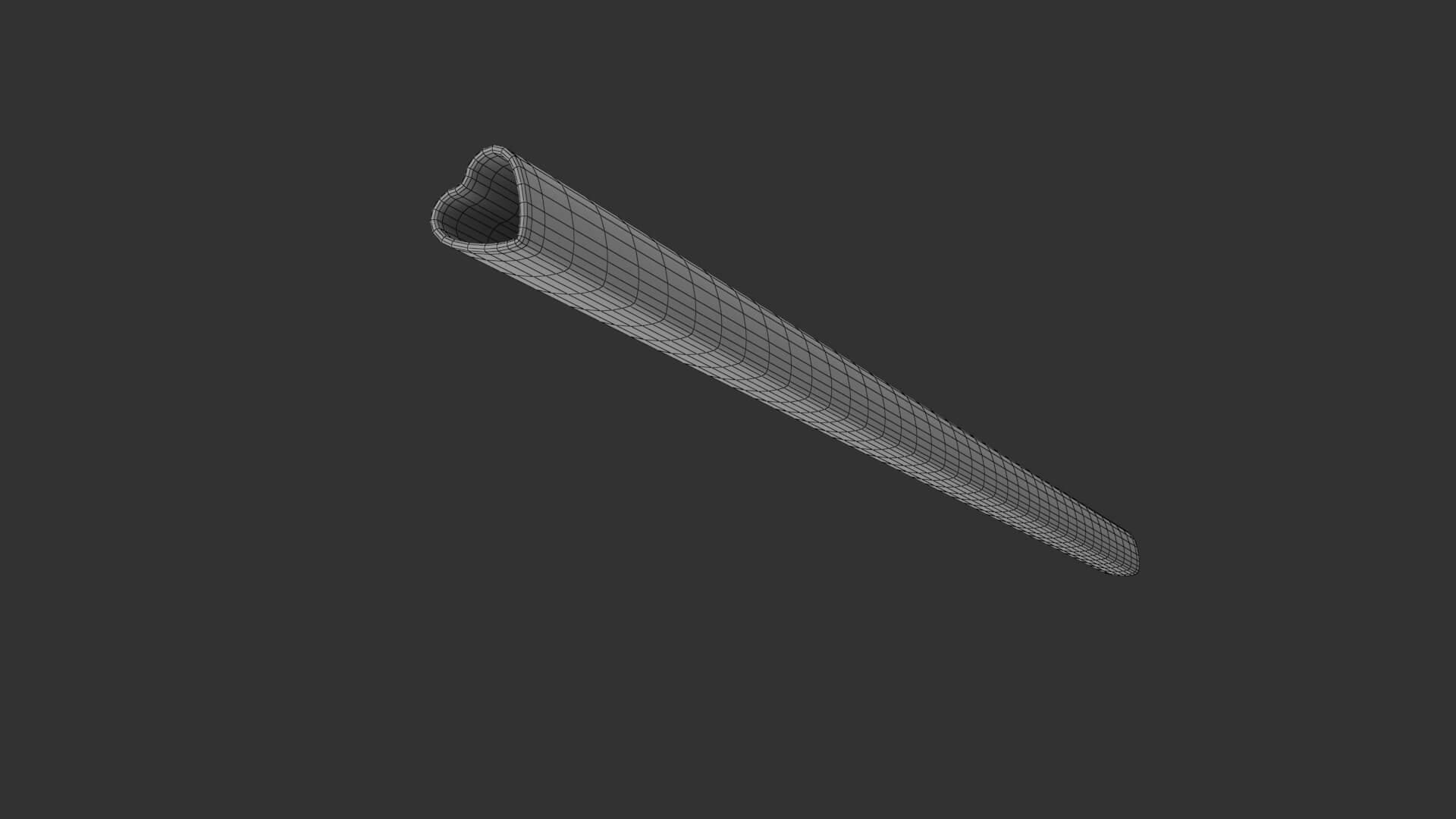 Heart Shaped Drinking Straw Multicolor - 3D Model by Krakken