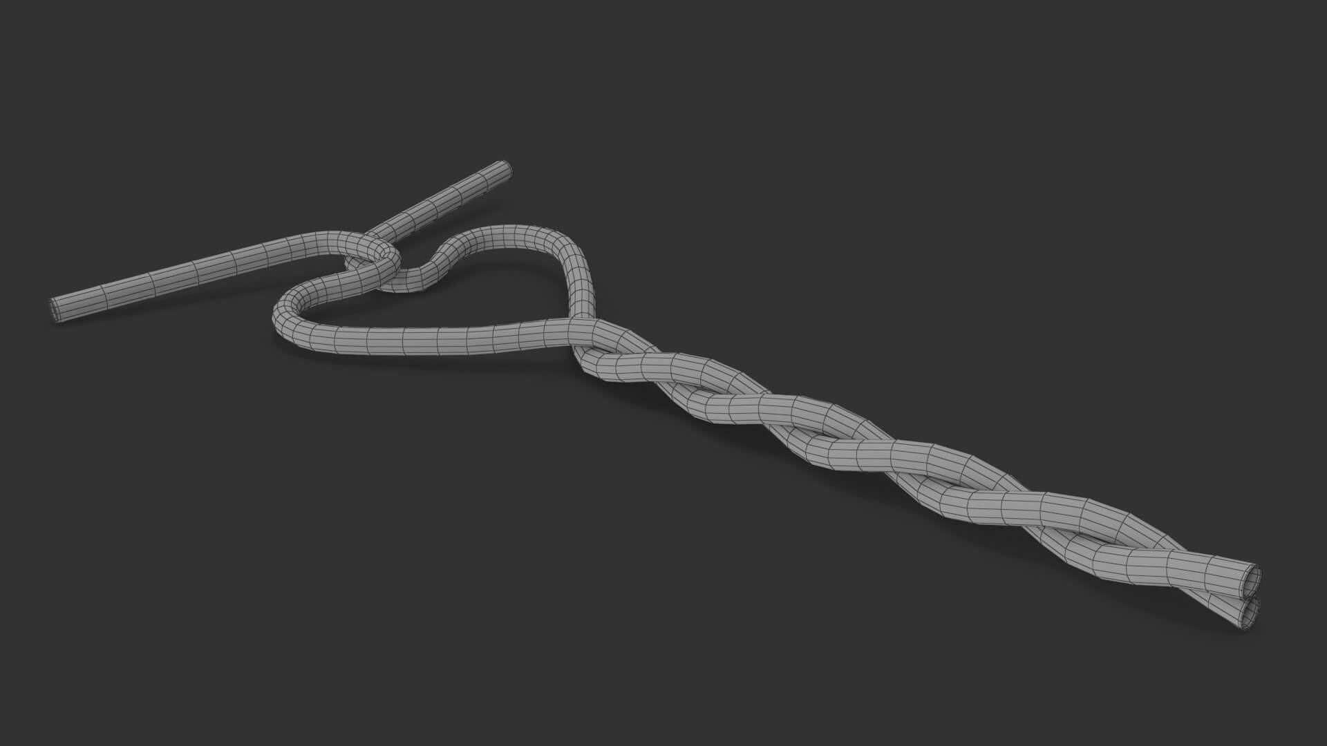 Heart Shaped Plastic Couple Straw - 3D Model by Krakken