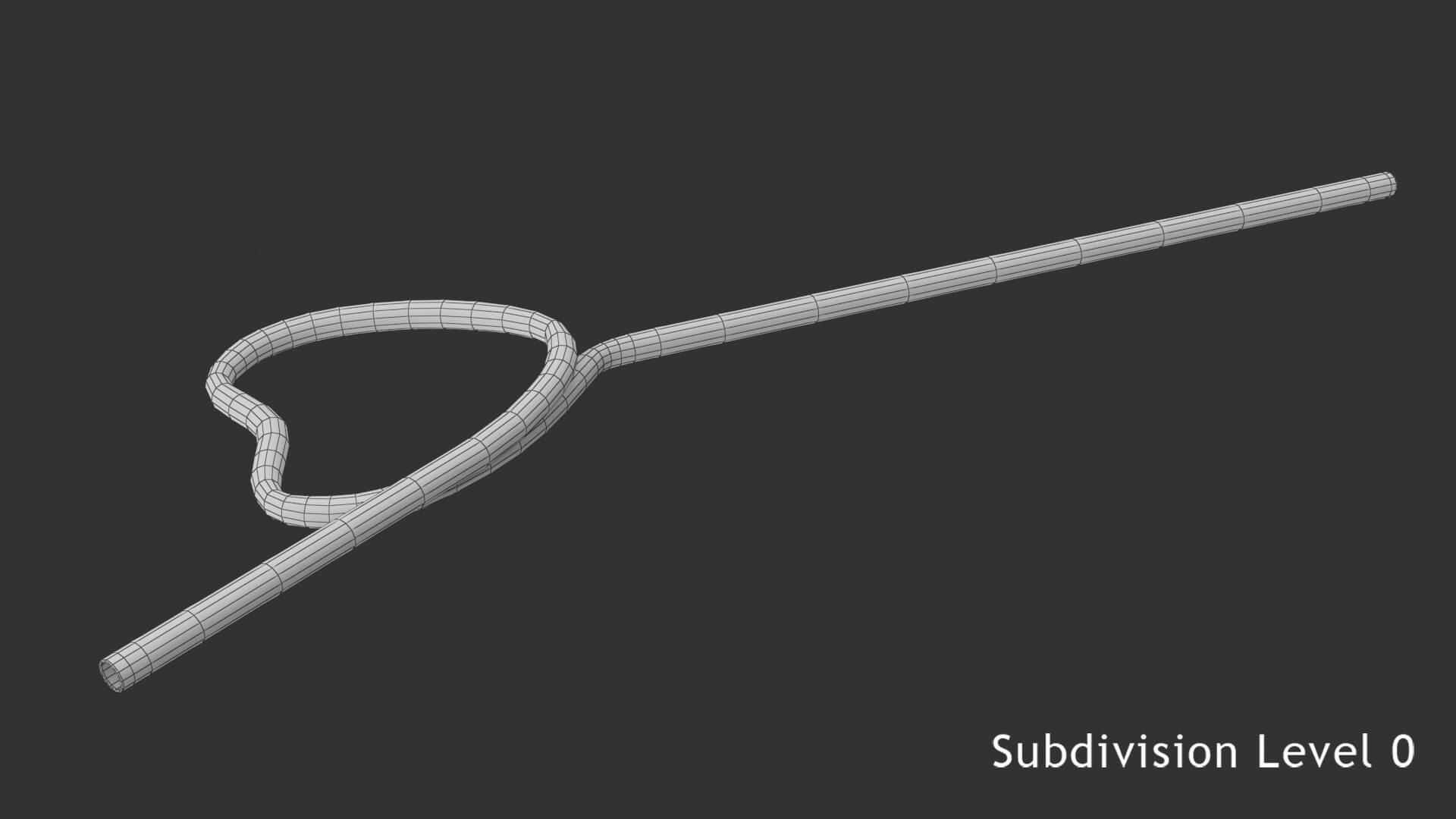 Heart Shaped Plastic Drinking Straw - 3D Model by Krakken
