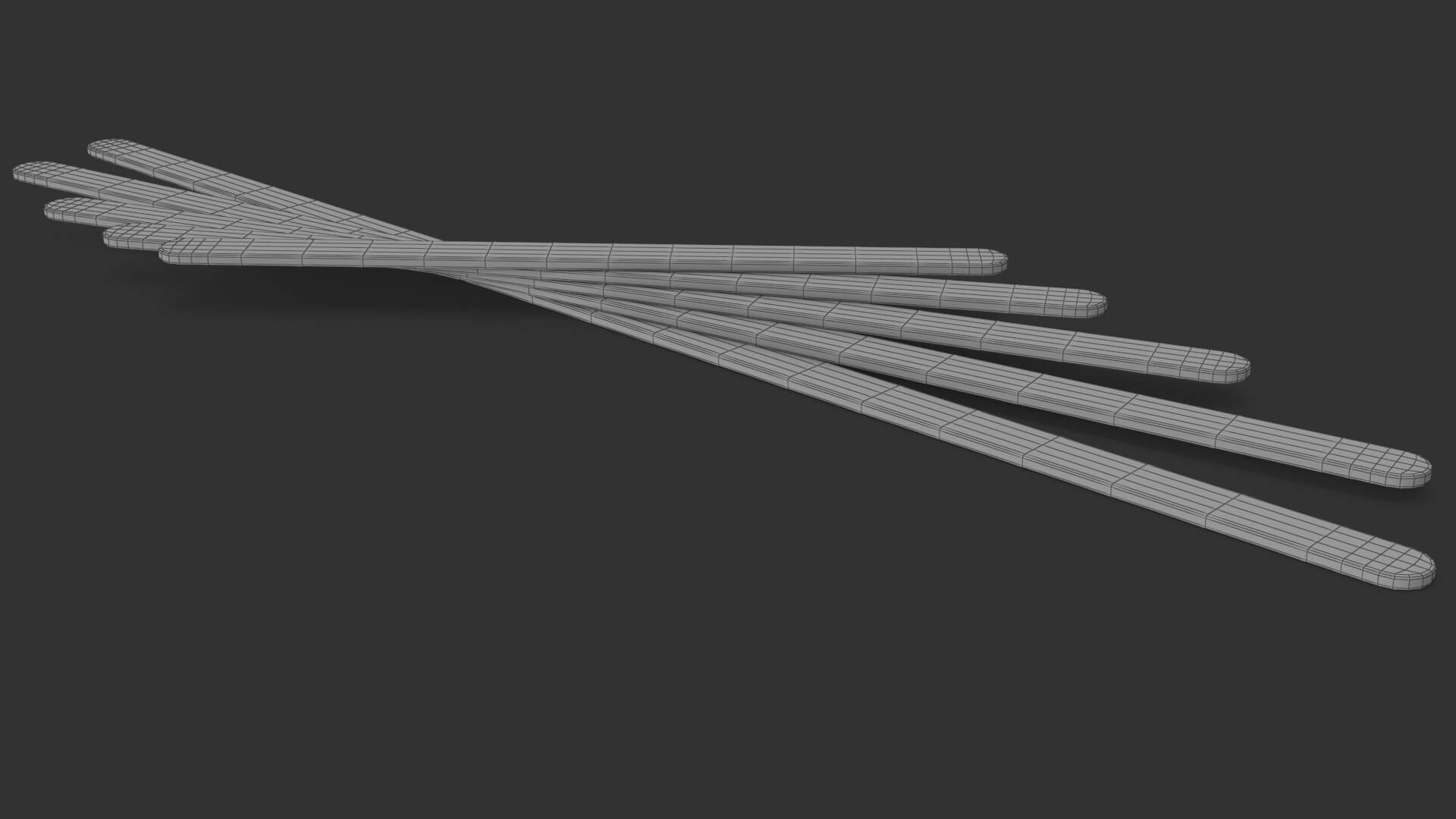 Wooden Coffee Stirrer - 3D Model by Krakken