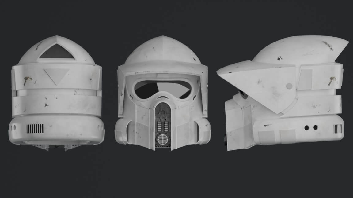 ARF Clone Trooper Helmet - 3D Model by Kralyks